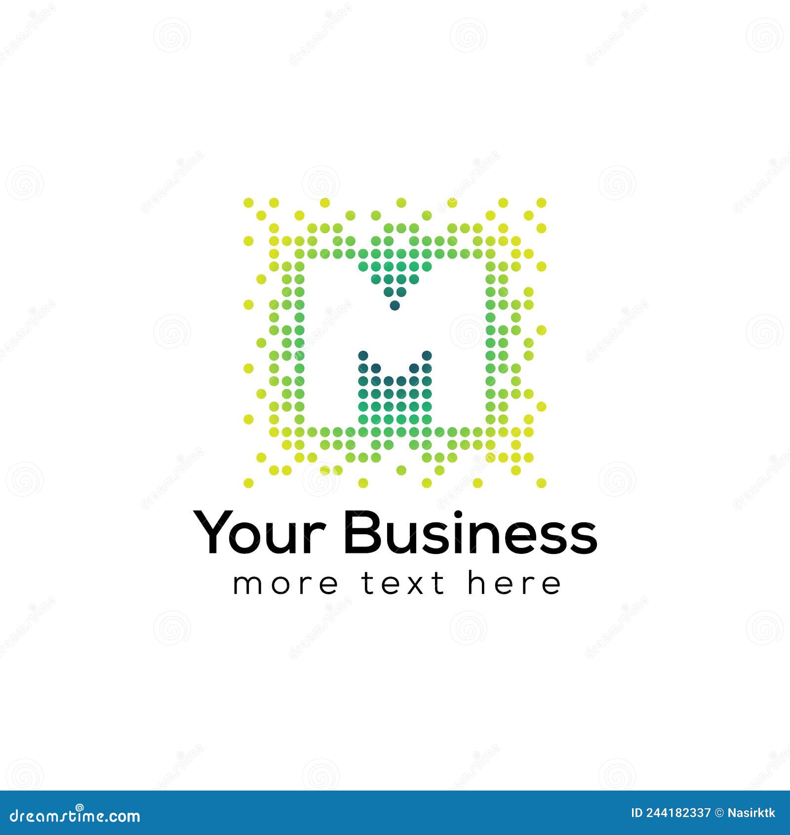 Letter M pixel Logo design stock vector. Illustration of element ...