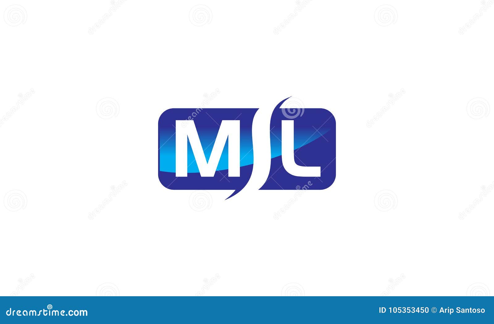 Letter M S L Modern stock vector. Illustration of logo - 105353450