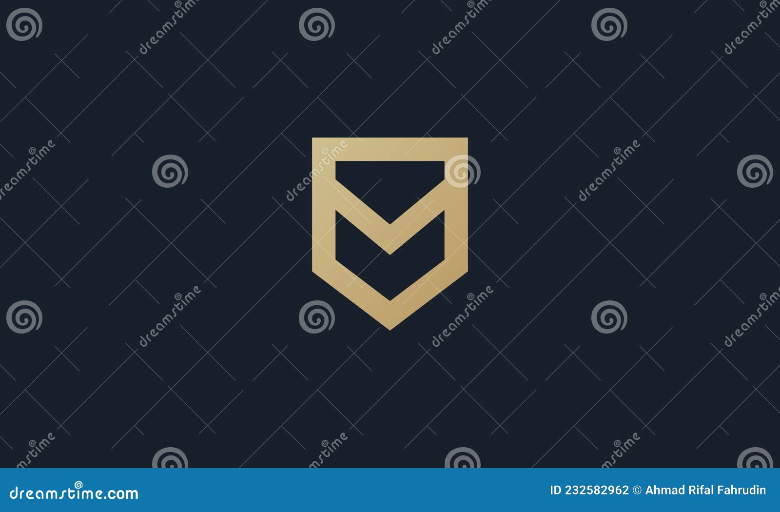 Letter M Shield Logo Design , Letter M Combining with Shield. Vector ...