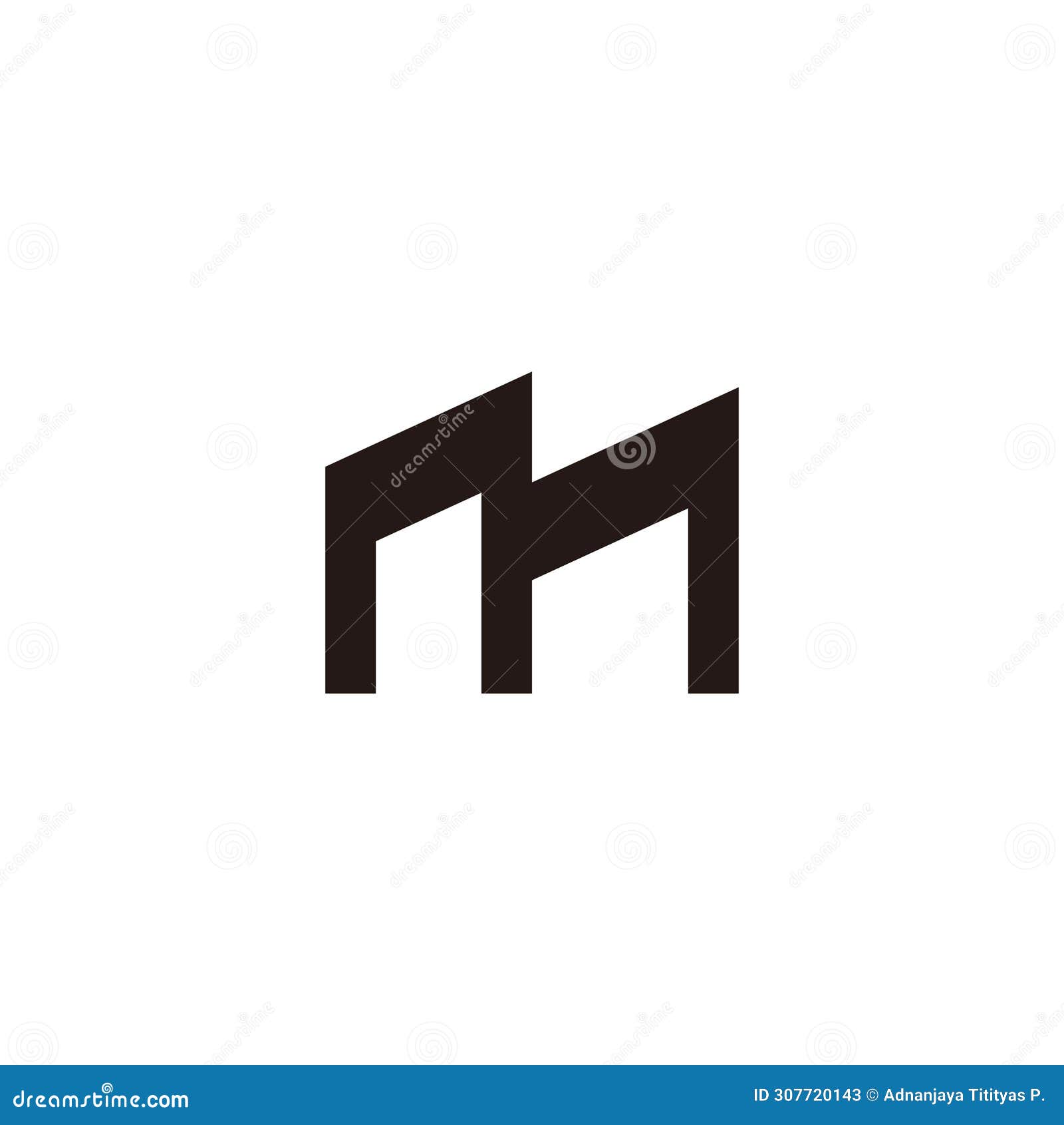 Letter M Simple Garage Mechanic Logo Vector Stock Vector - Illustration ...