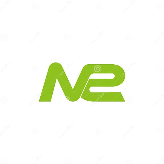 Letter M2 Simple Linked Overlapping Symbol Logo Vector Stock Vector ...