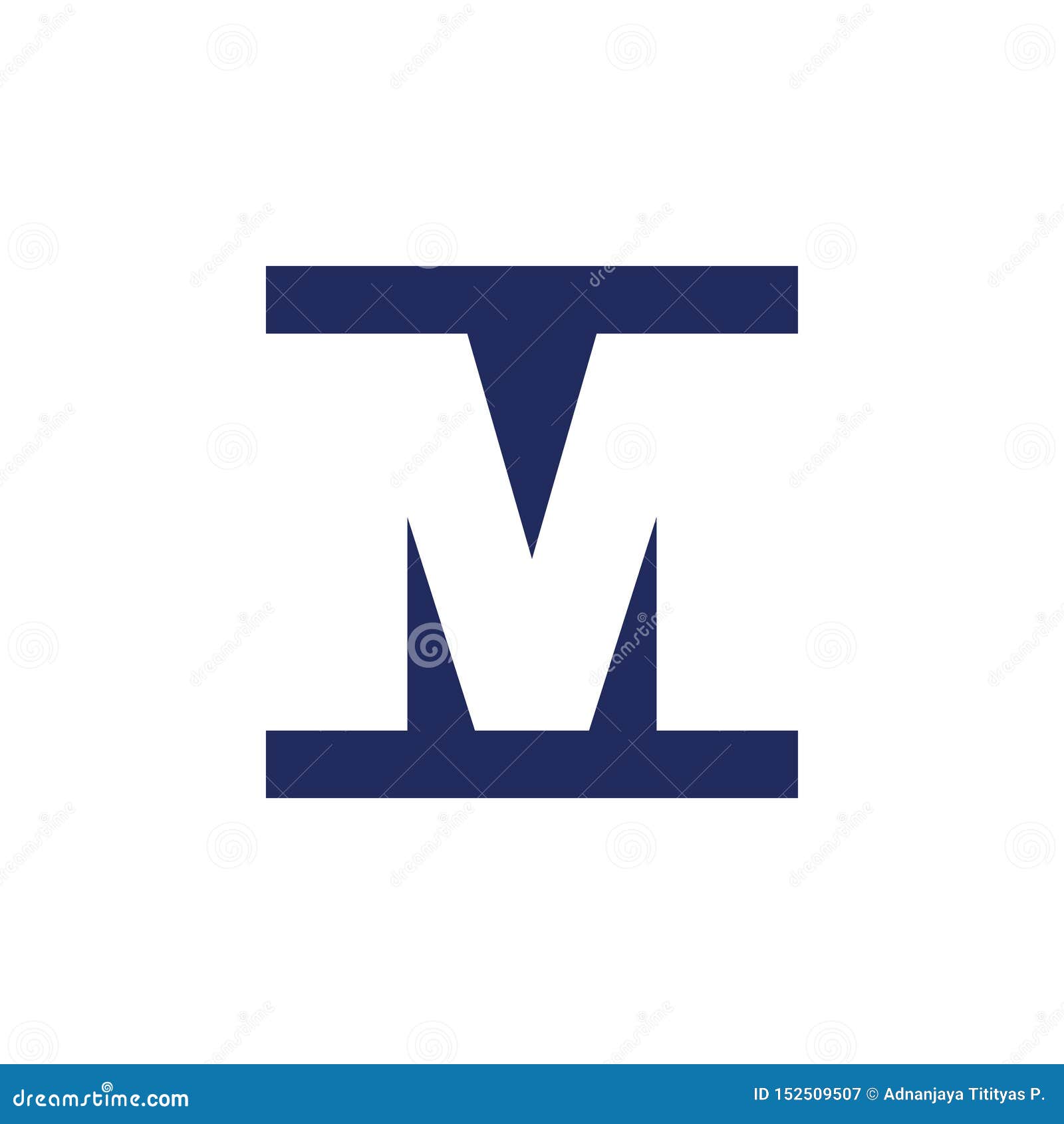 Letter M Square Geometric Logo Vector Stock Vector - Illustration of ...