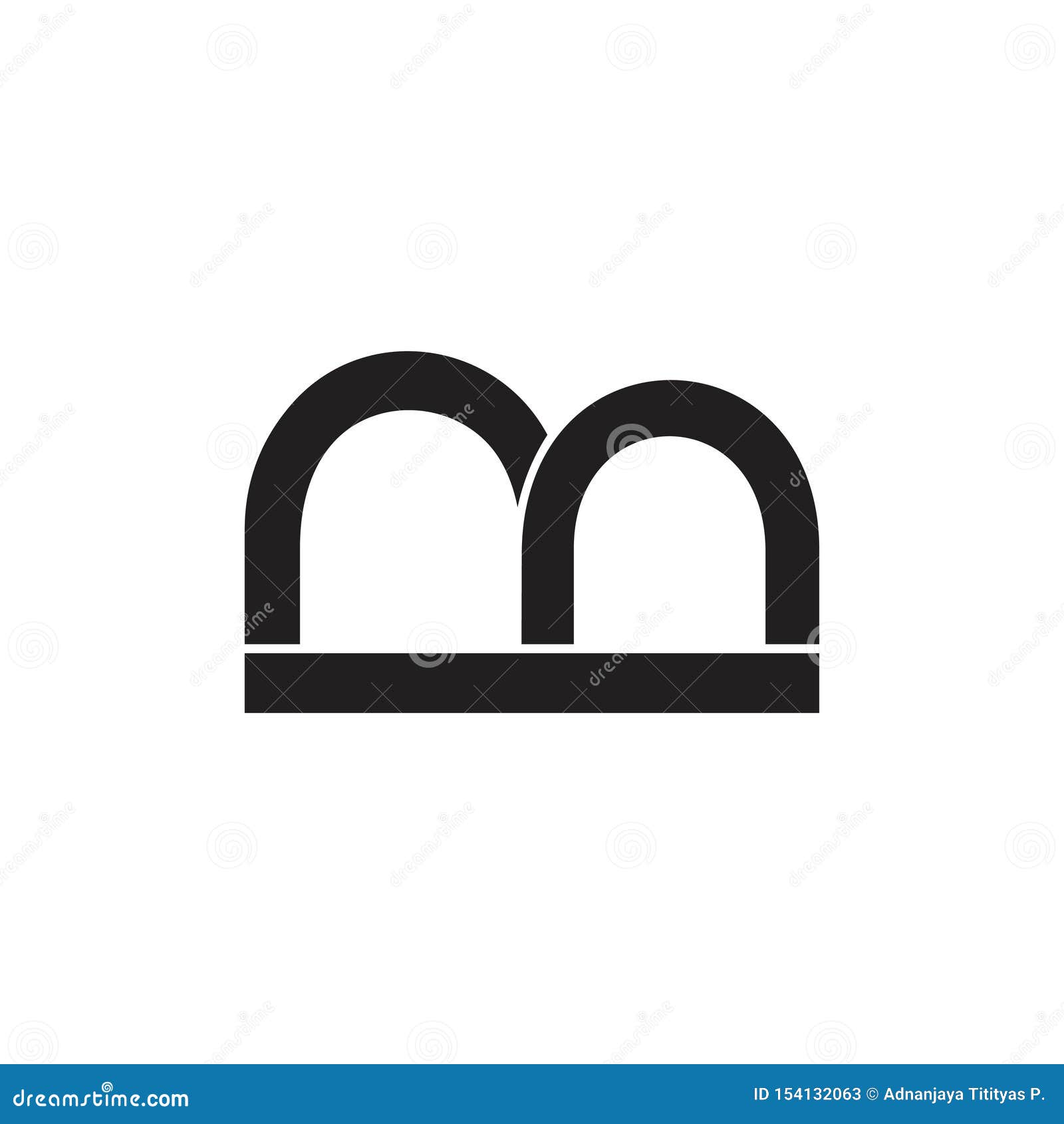 Letter M Store Front Abstract Logo Vector Stock Vector - Illustration ...