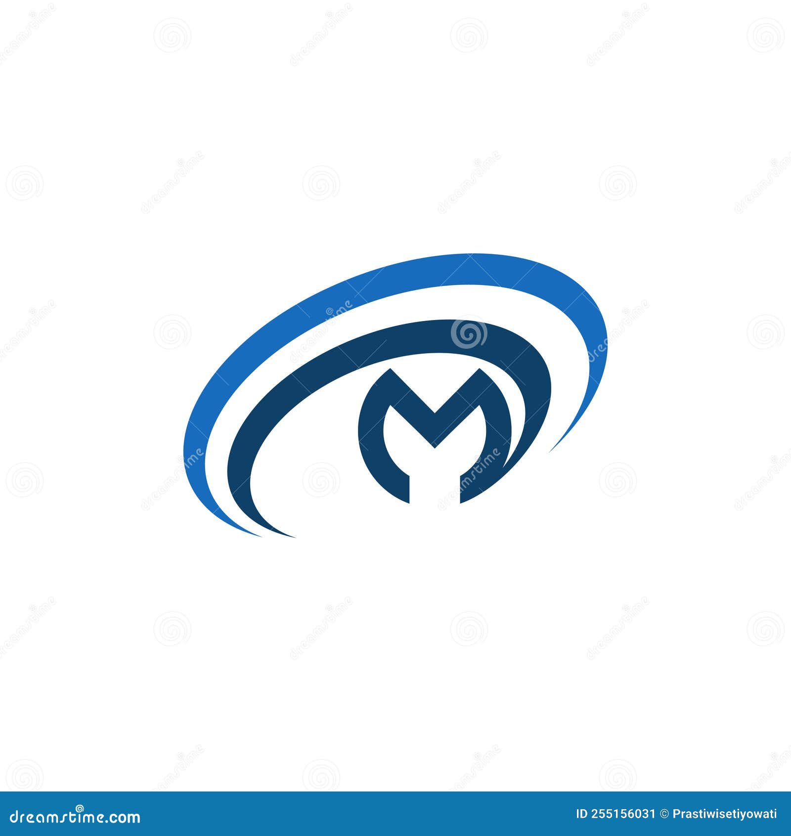 Letter M stylish logo icon stock vector. Illustration of logo - 255156031