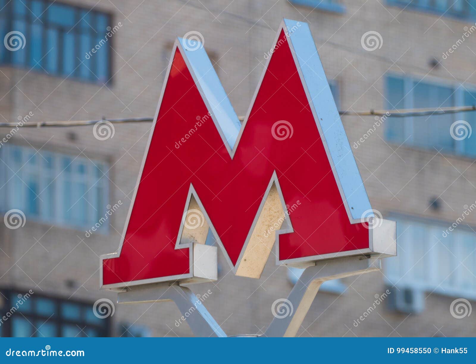 Letter M-symbol of Underground Transport Editorial Image - Image of ...