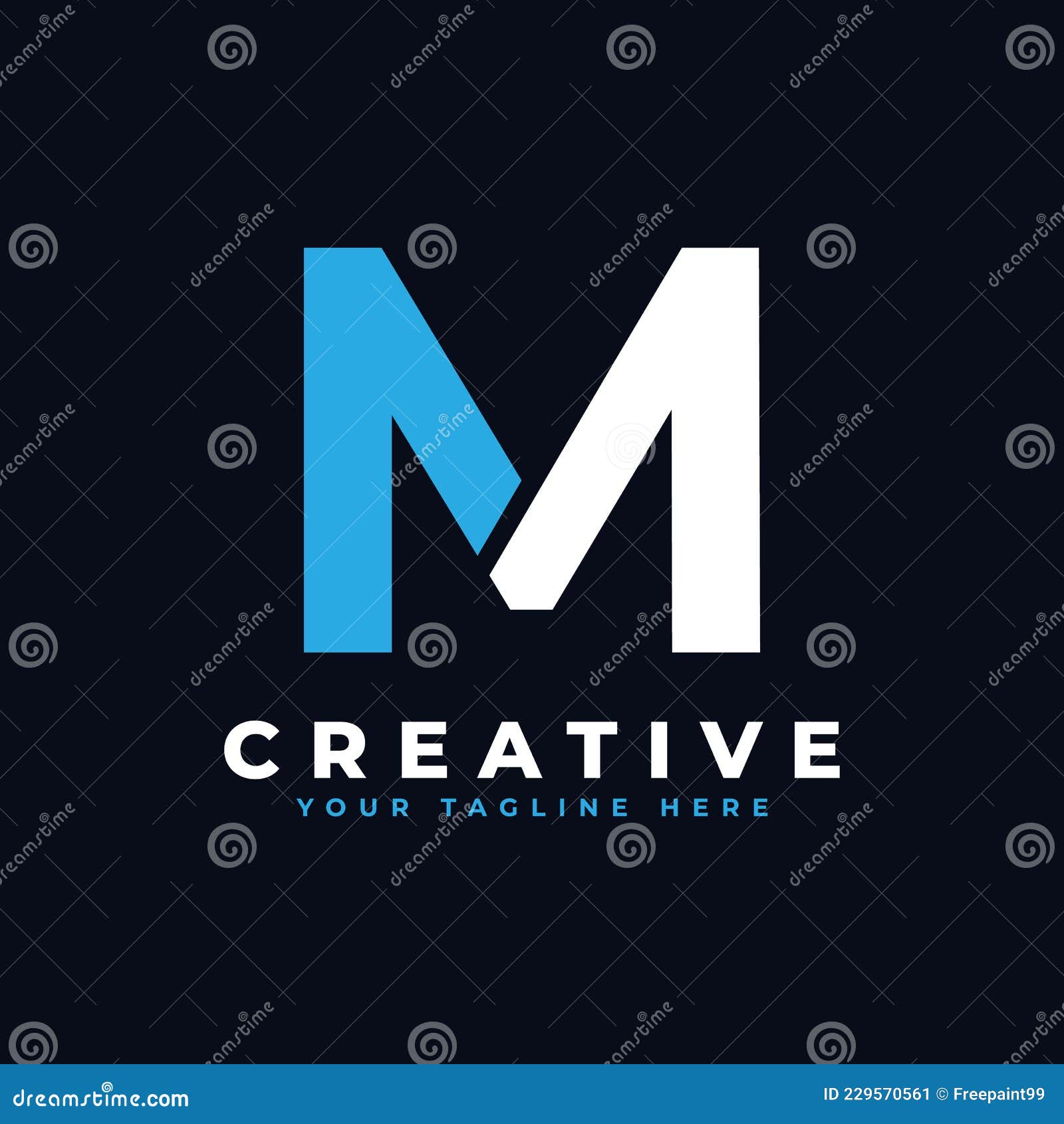 Letter M Tech Logo. Design Vector Illustration Modern Monogram Icon ...