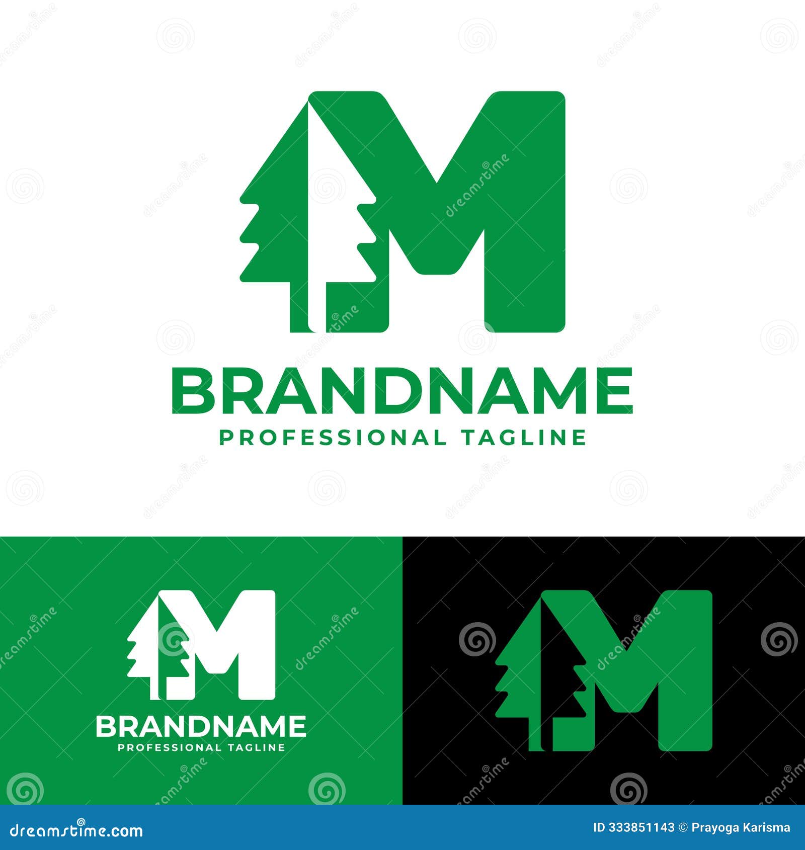 Letter M Tree Logo, for Any Environmental Brands with M Initial Stock ...