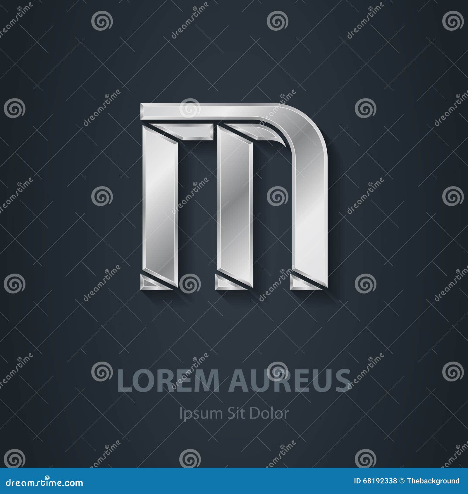 Silver Font Numbers And Letters Alphabet Typography. Vector Chrome ...