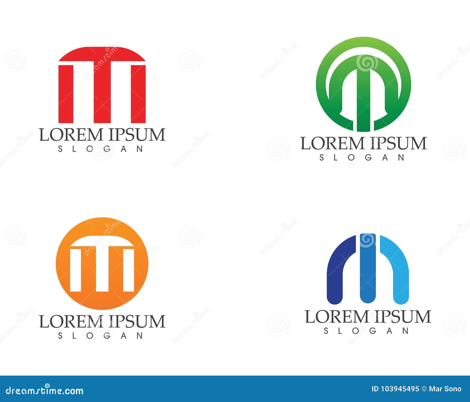 Letter M Vector Icons Such Logos Template Stock Vector - Illustration ...