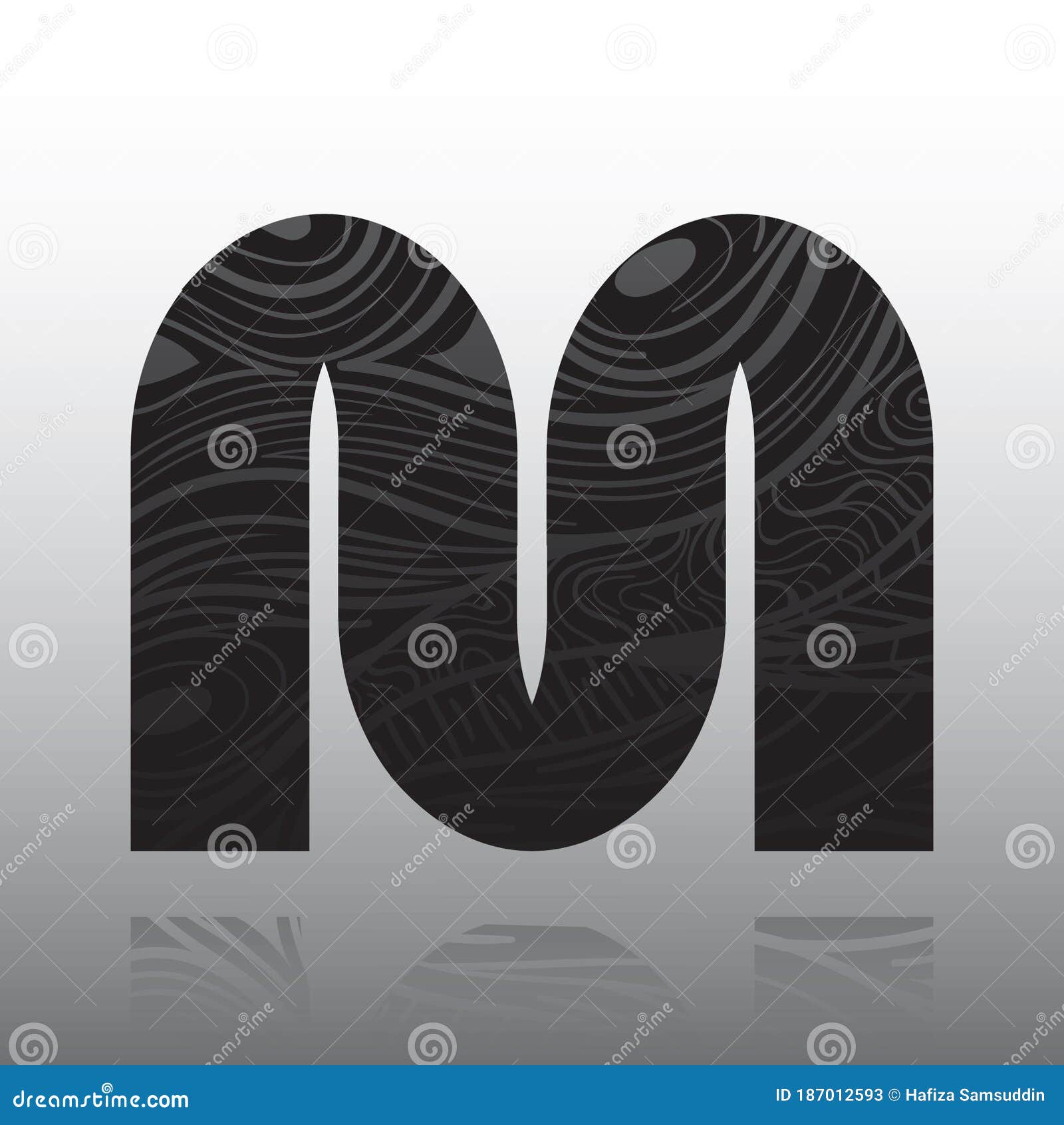 Letter M. Vector Illustration Decorative Design Stock Vector ...