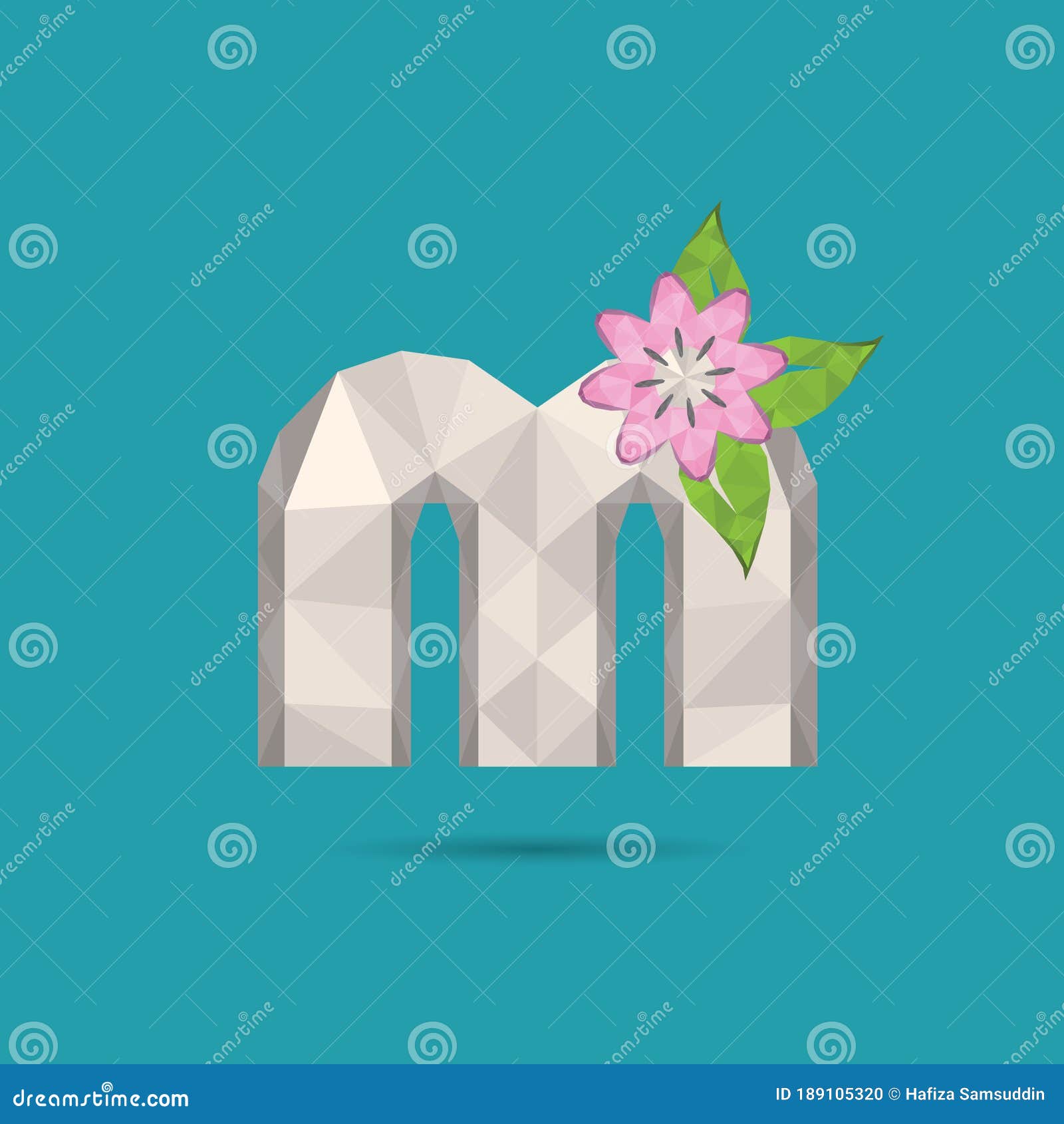 Letter M. Vector Illustration Decorative Design Stock Vector ...