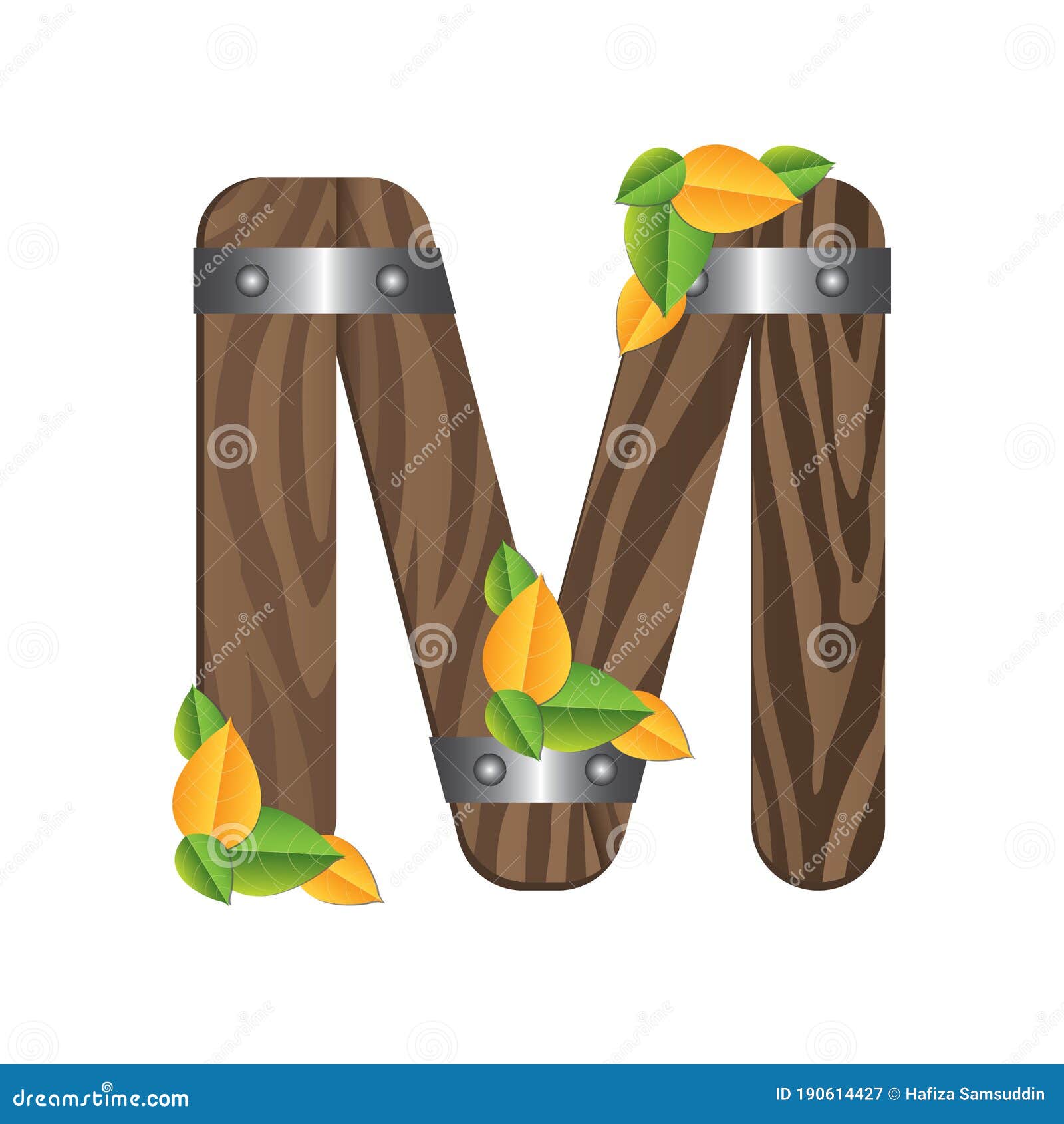 Letter M. Vector Illustration Decorative Design Stock Vector ...
