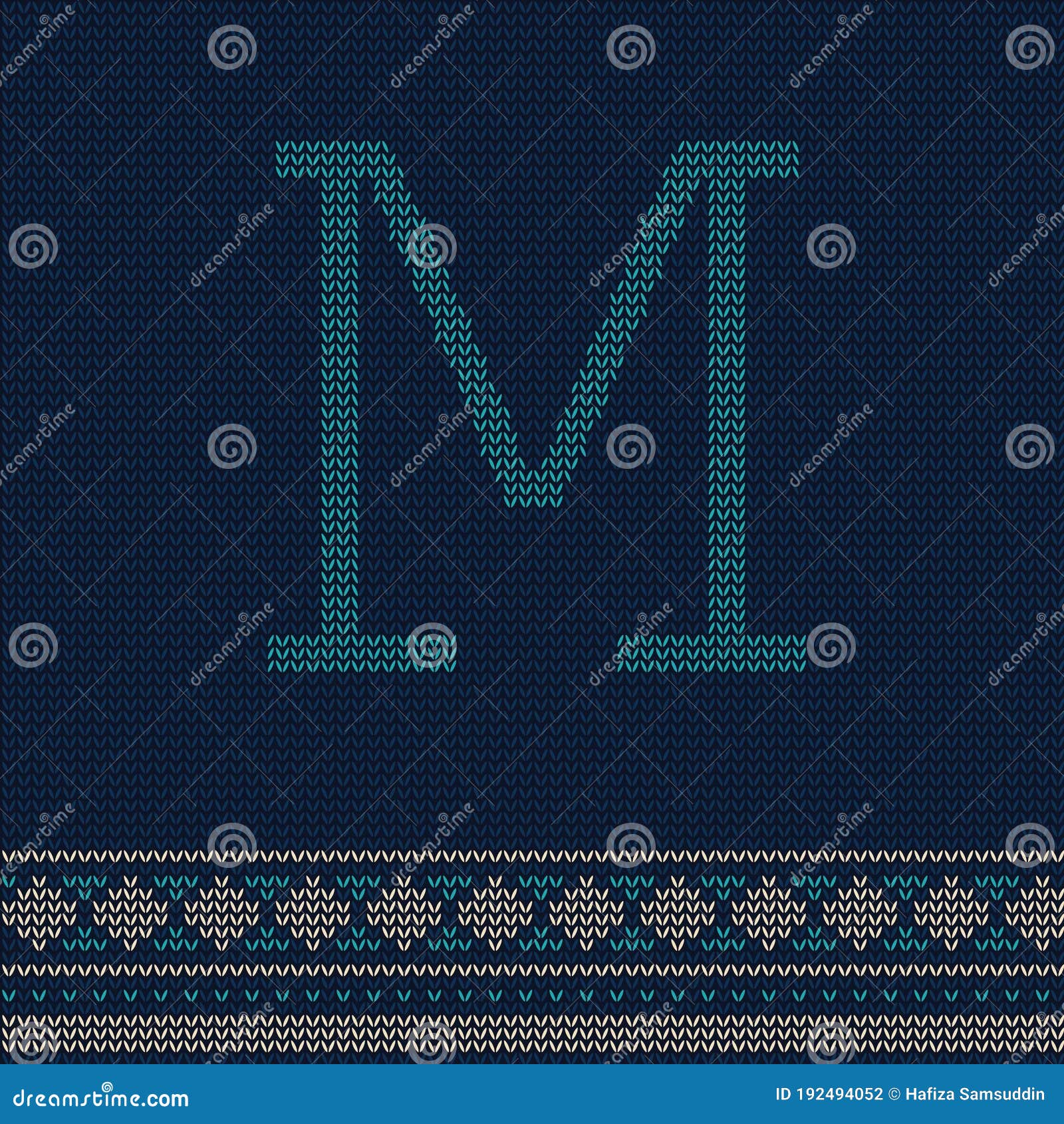 Letter M. Vector Illustration Decorative Design Stock Vector ...