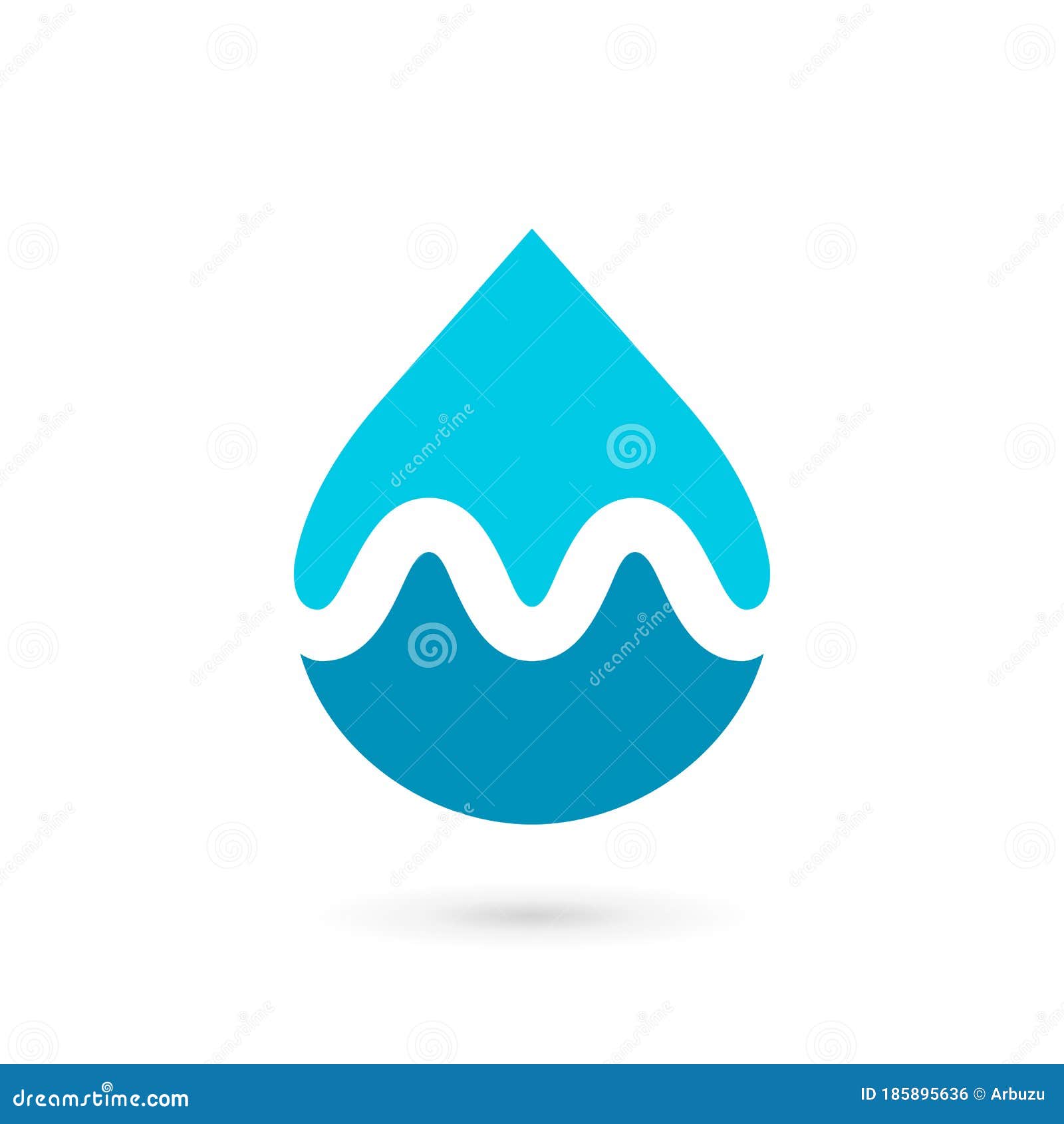 Letter M Water Drop Logo Icon Design Template Elements Stock Vector ...