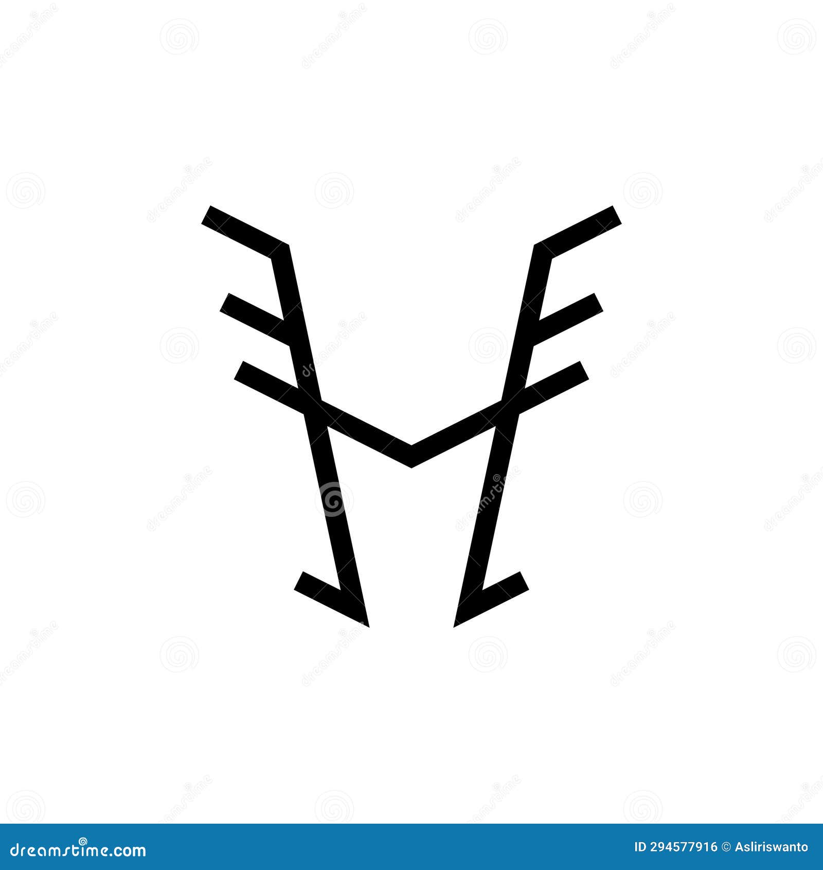 Minimal Letter M Wings Logo Concept. Line, Modern, Minimal and Simple ...