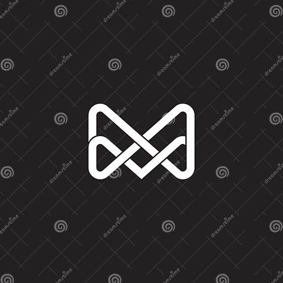 Letter Ma Abstract Infinity Overlapping Line 3d Logo Vector Stock ...