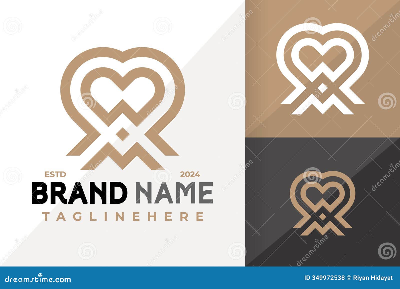 Letter am or Ma Heart Logo Icon Vector Design Illustration Stock Vector ...