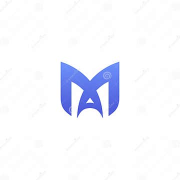 Letter MA Logo Design. M Icon Logo Vector Stock Vector - Illustration ...