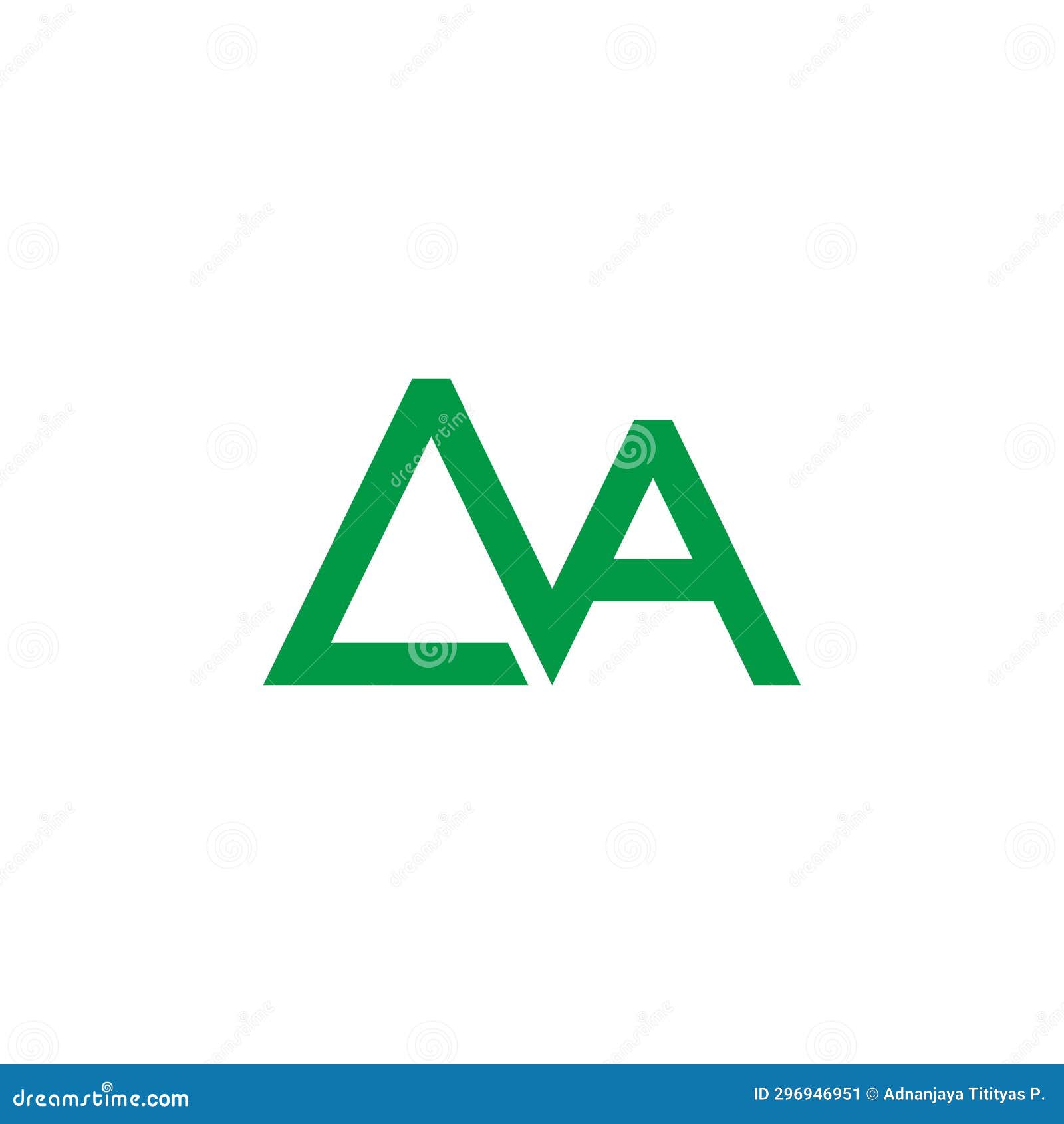 Letter Ma Triangle Green Mountain Simple Logo Vector Stock Vector ...