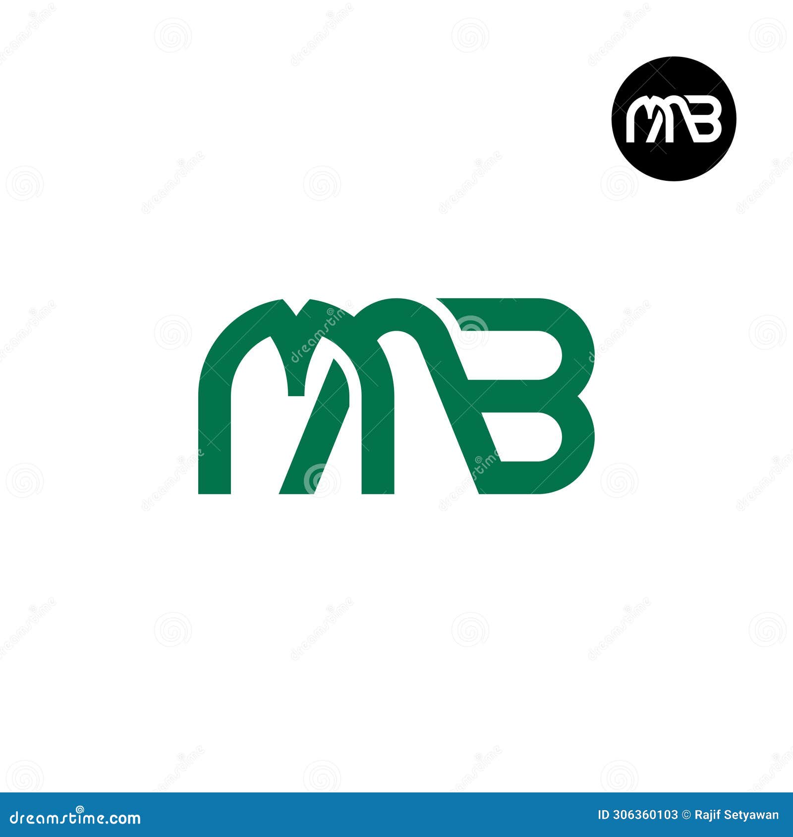 Letter MAB Monogram Logo Design Stock Vector - Illustration of ...