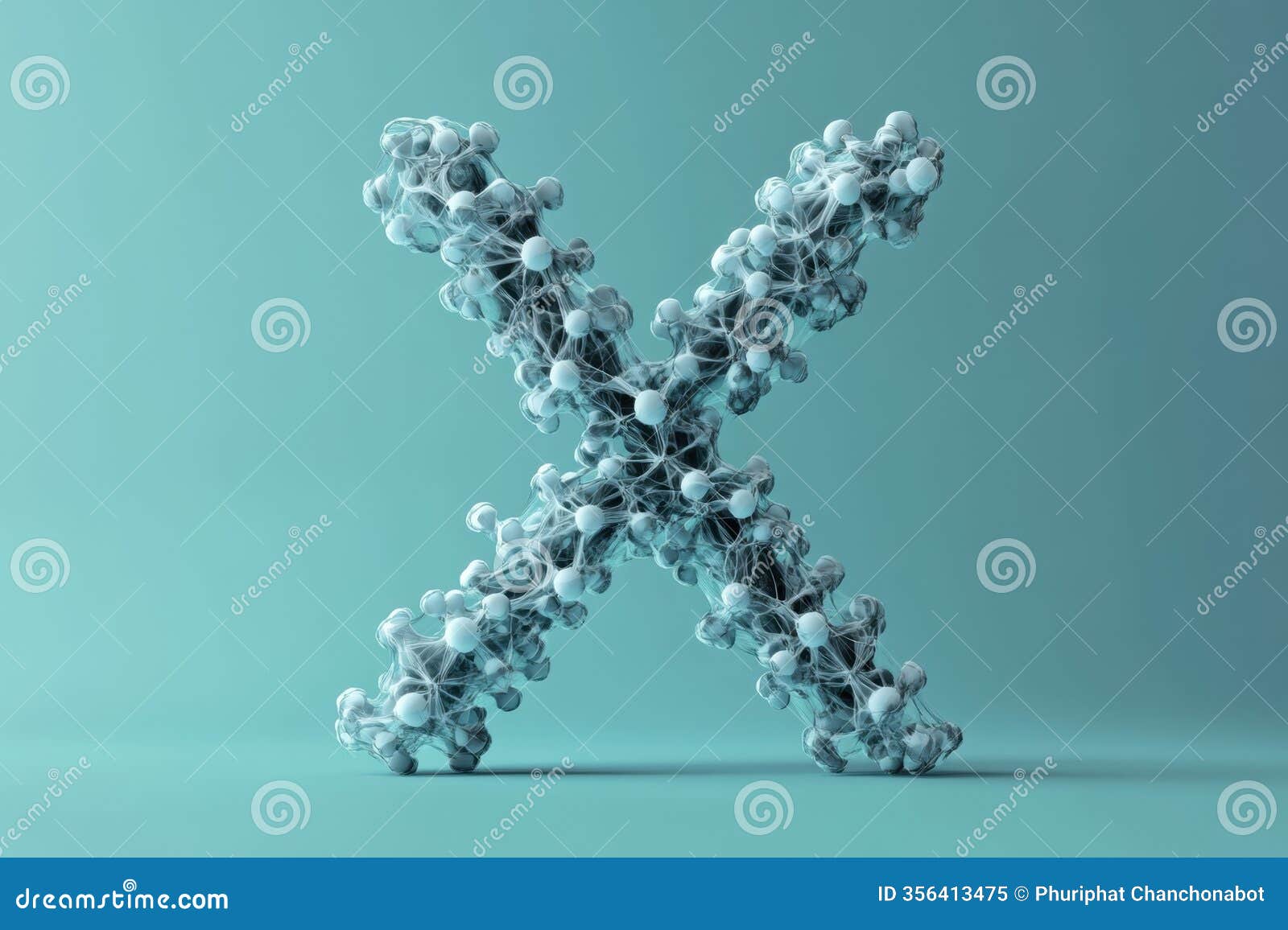 The Letter X is Made of Bones and is Floating in the Air Stock ...