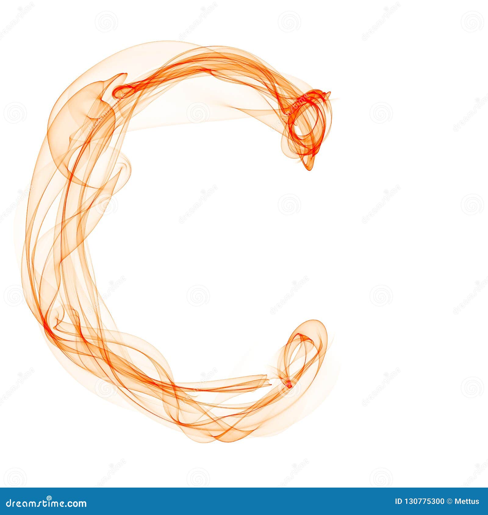 Letter made of fire stock illustration. Illustration of font - 130775300