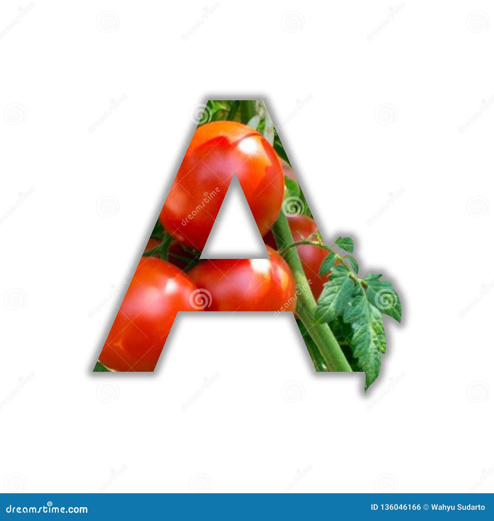 Letter a Made of Fresh Fruit. a Lettering Stock Photo - Image of ...