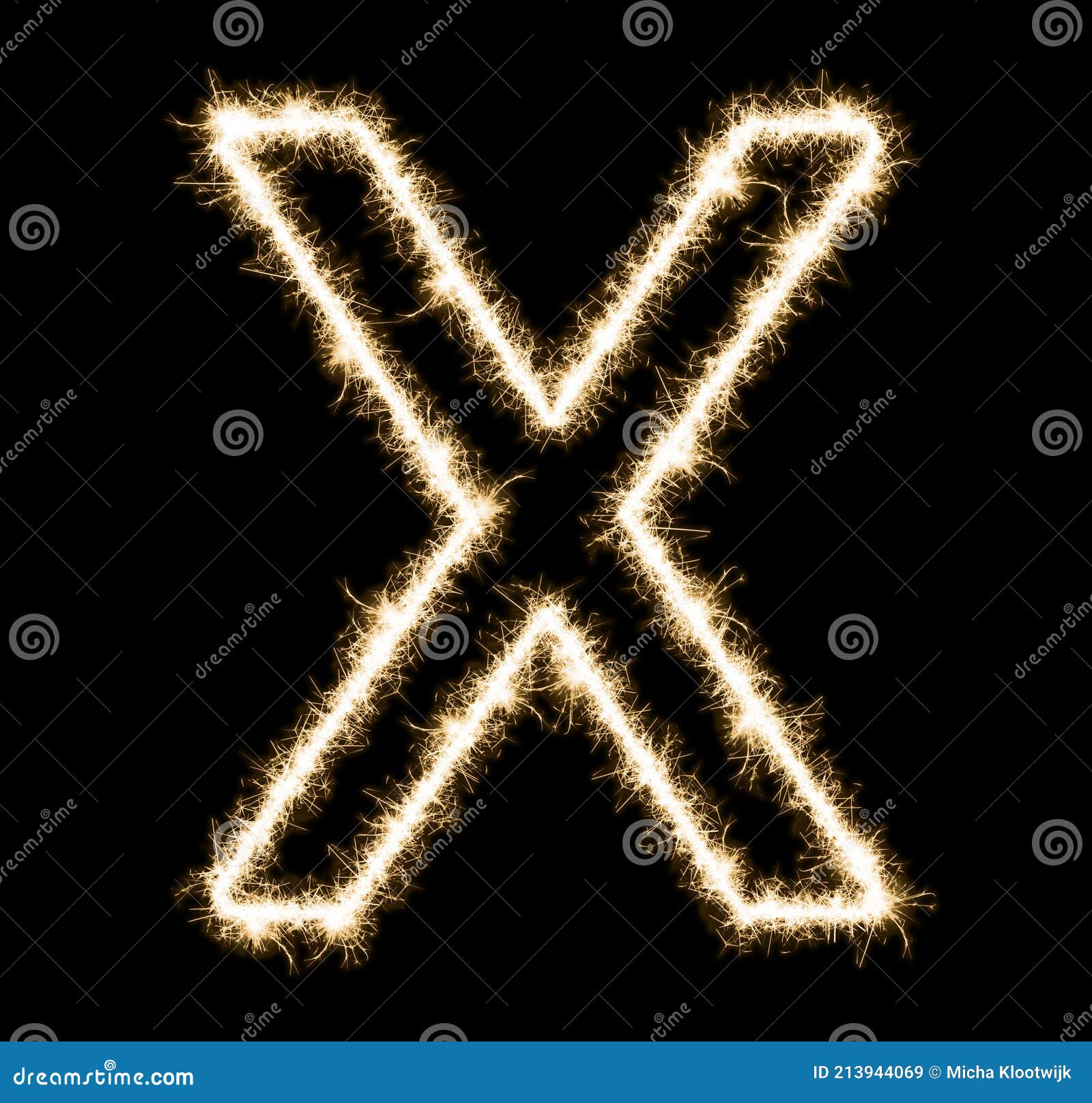 Letter X - Made Out of Sparkles Stock Illustration - Illustration of ...