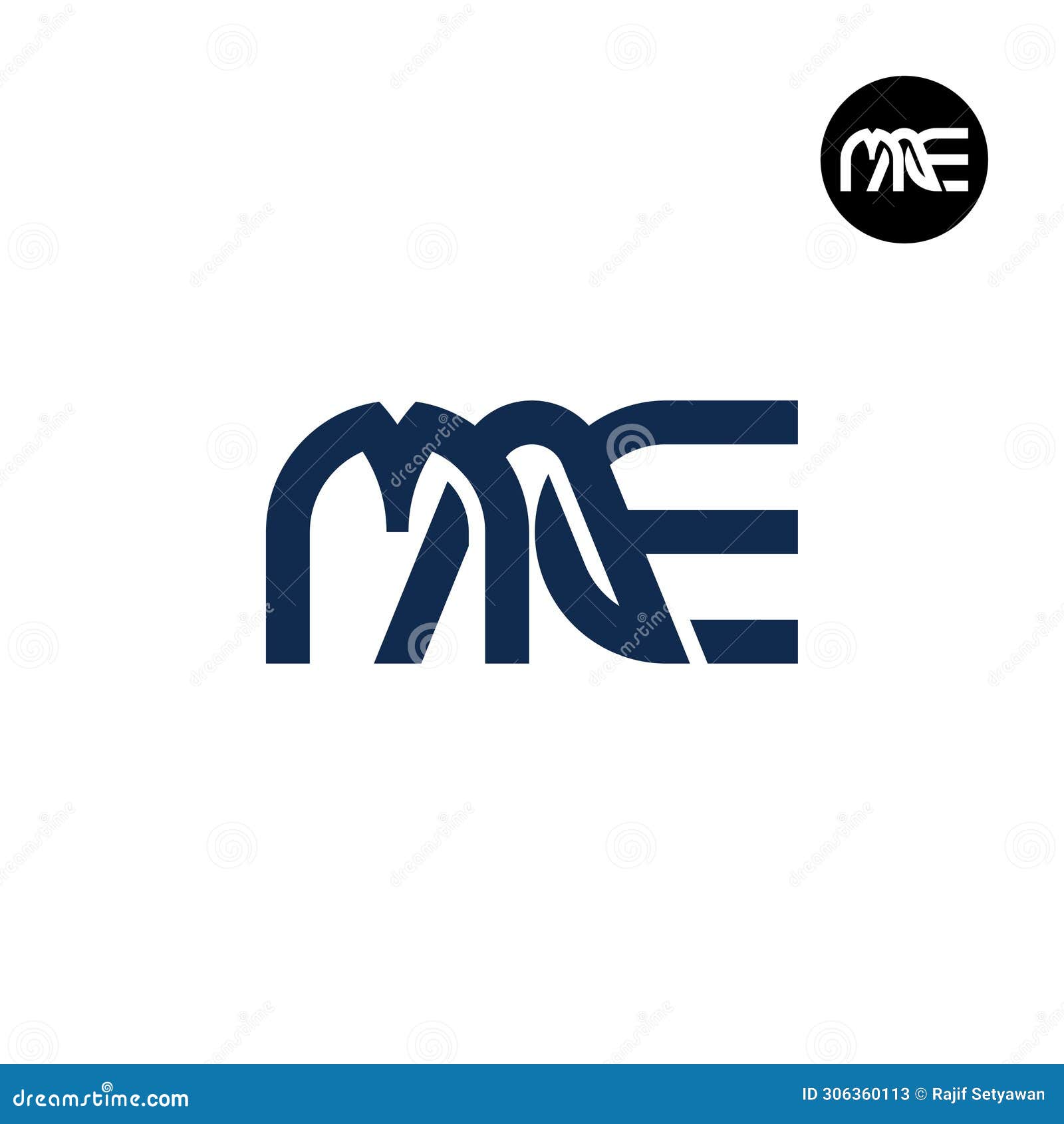 Letter MAE Monogram Logo Design Stock Vector - Illustration of ...