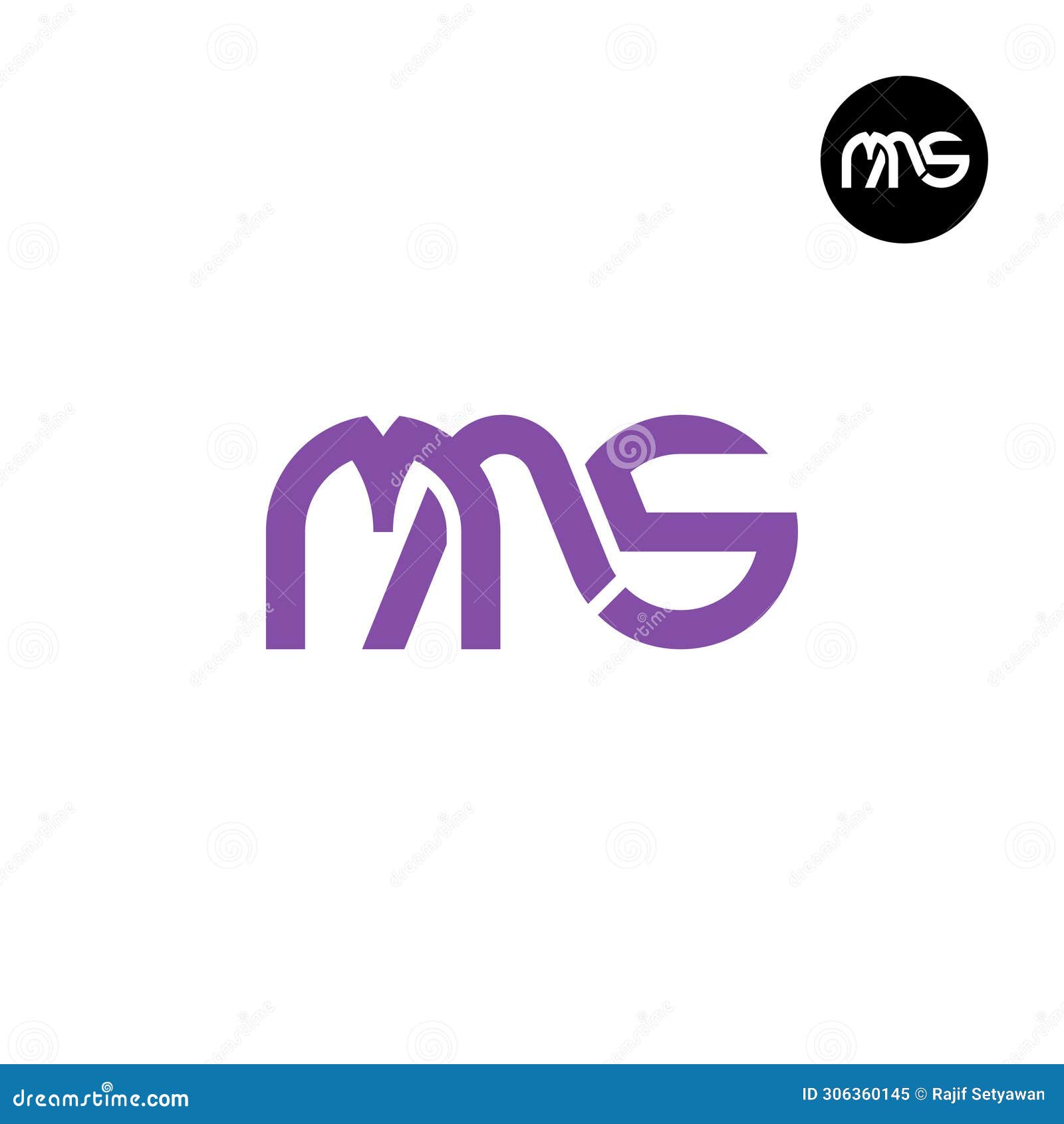 Letter MAS Monogram Logo Design Stock Vector - Illustration of simple ...