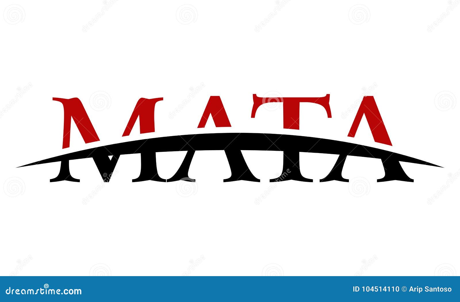 Letter MATA Template stock vector. Illustration of consulting - 104514110