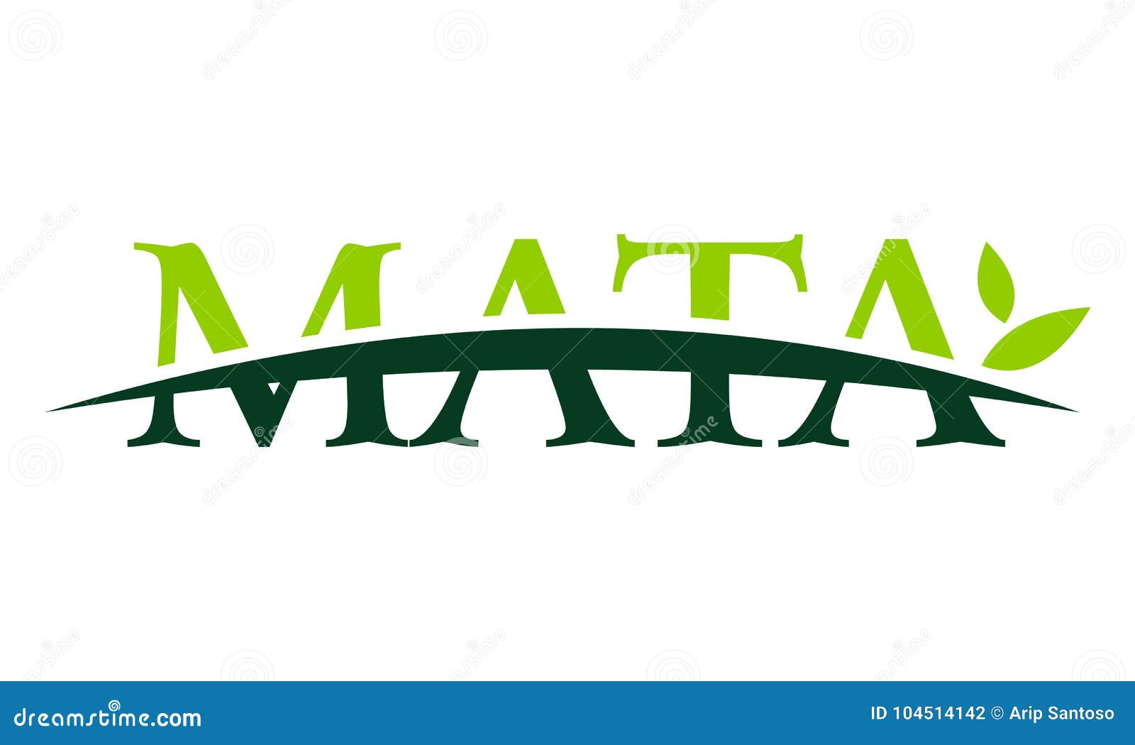 Letter MATA Template stock vector. Illustration of element - 104514142