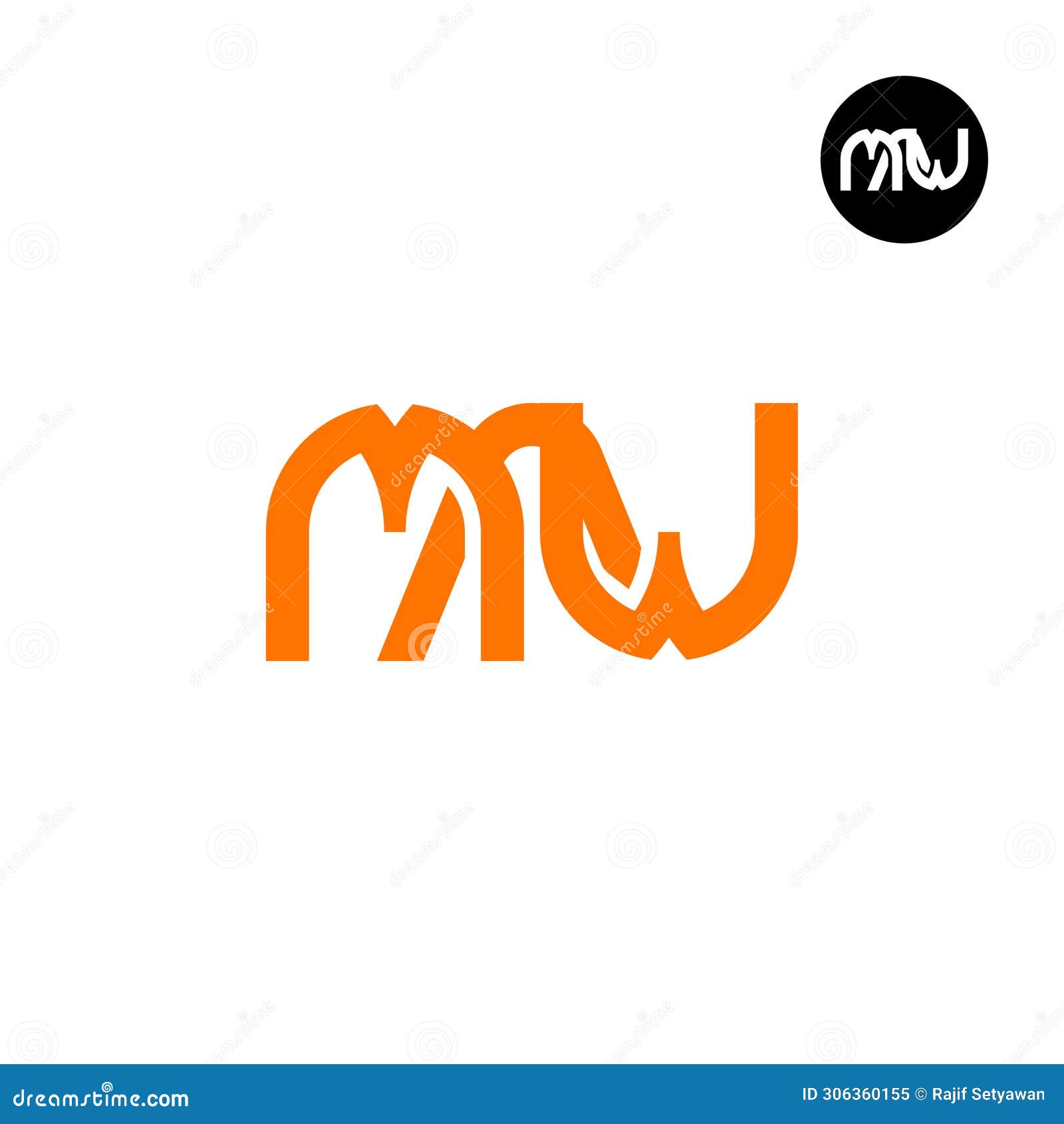 Letter MAW Monogram Logo Design Cartoon Vector | CartoonDealer.com ...