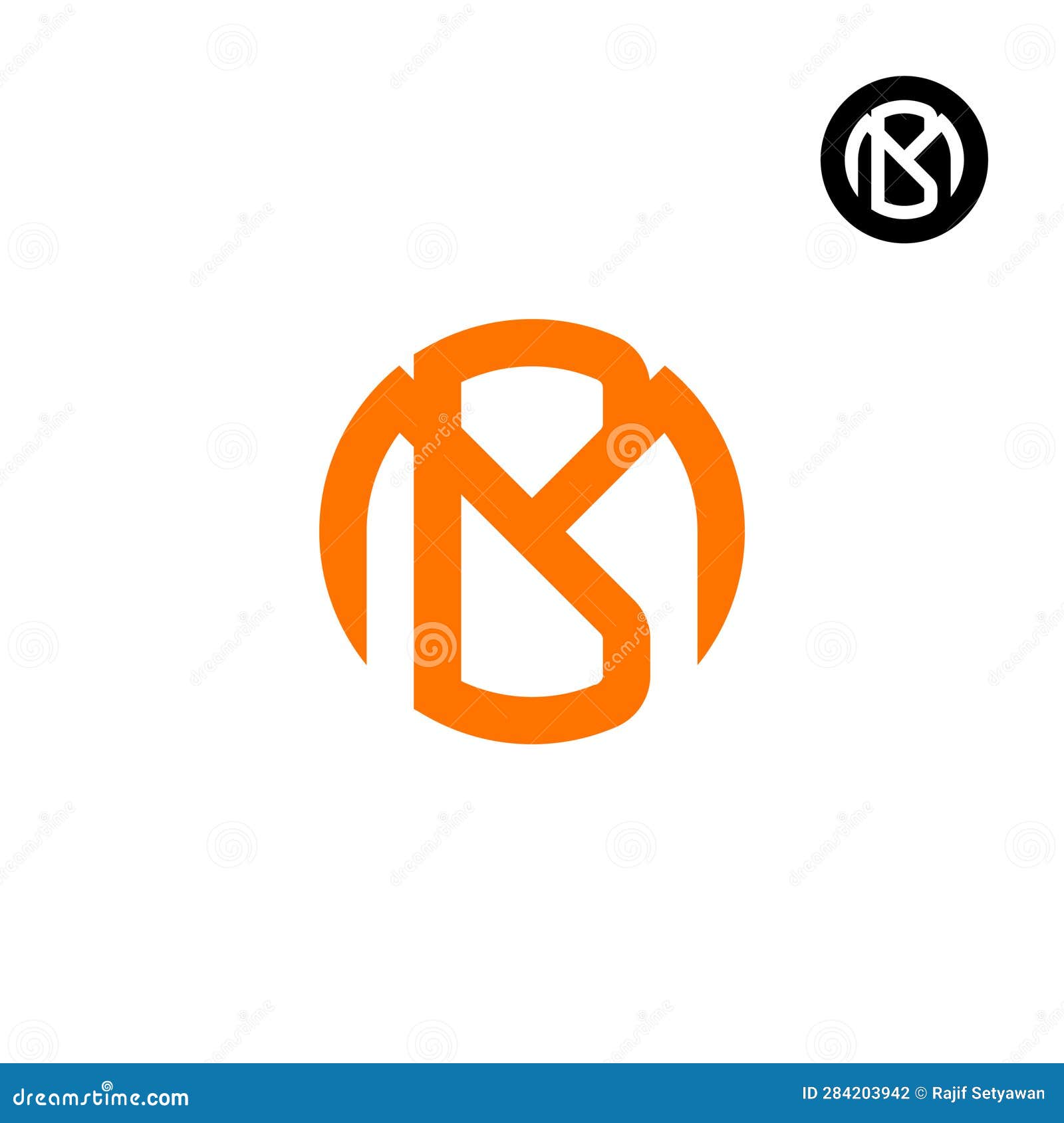 Letter MB BM Circle Bold Logo Design Stock Vector - Illustration of ...