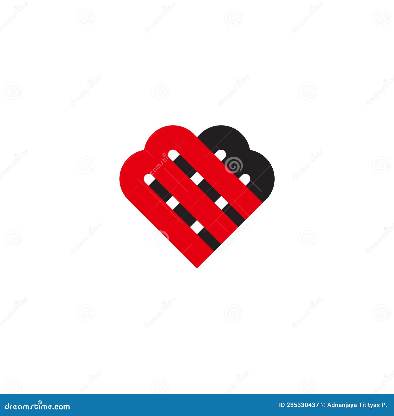 Letter Mb Linked Shadow Love Heart Product Logo Vector Stock Vector ...