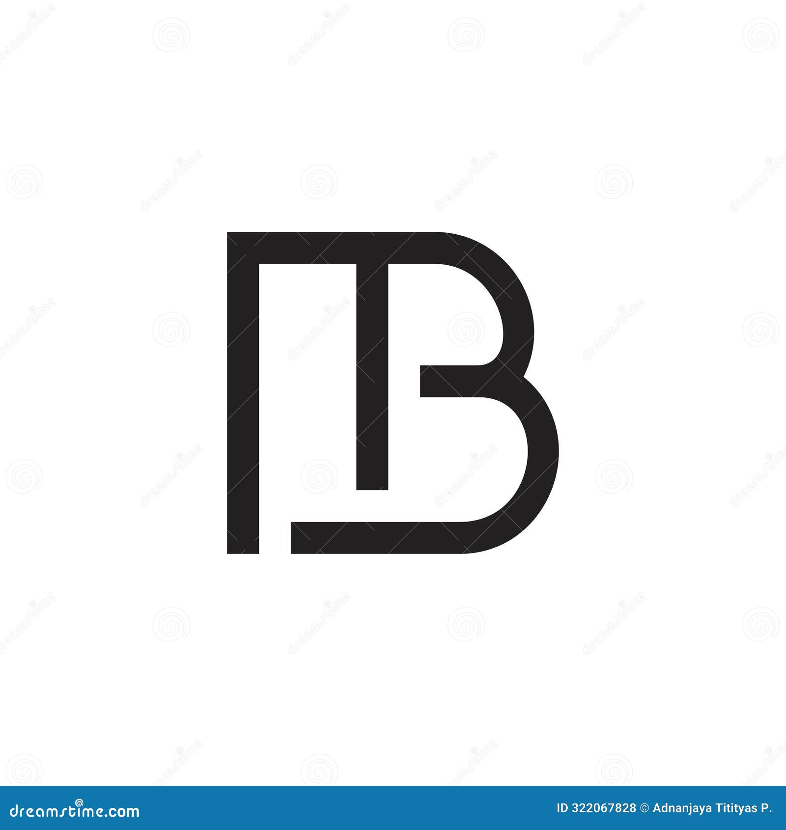 Letter Mb Simple Geometric Line Logo Vector Stock Vector - Illustration ...