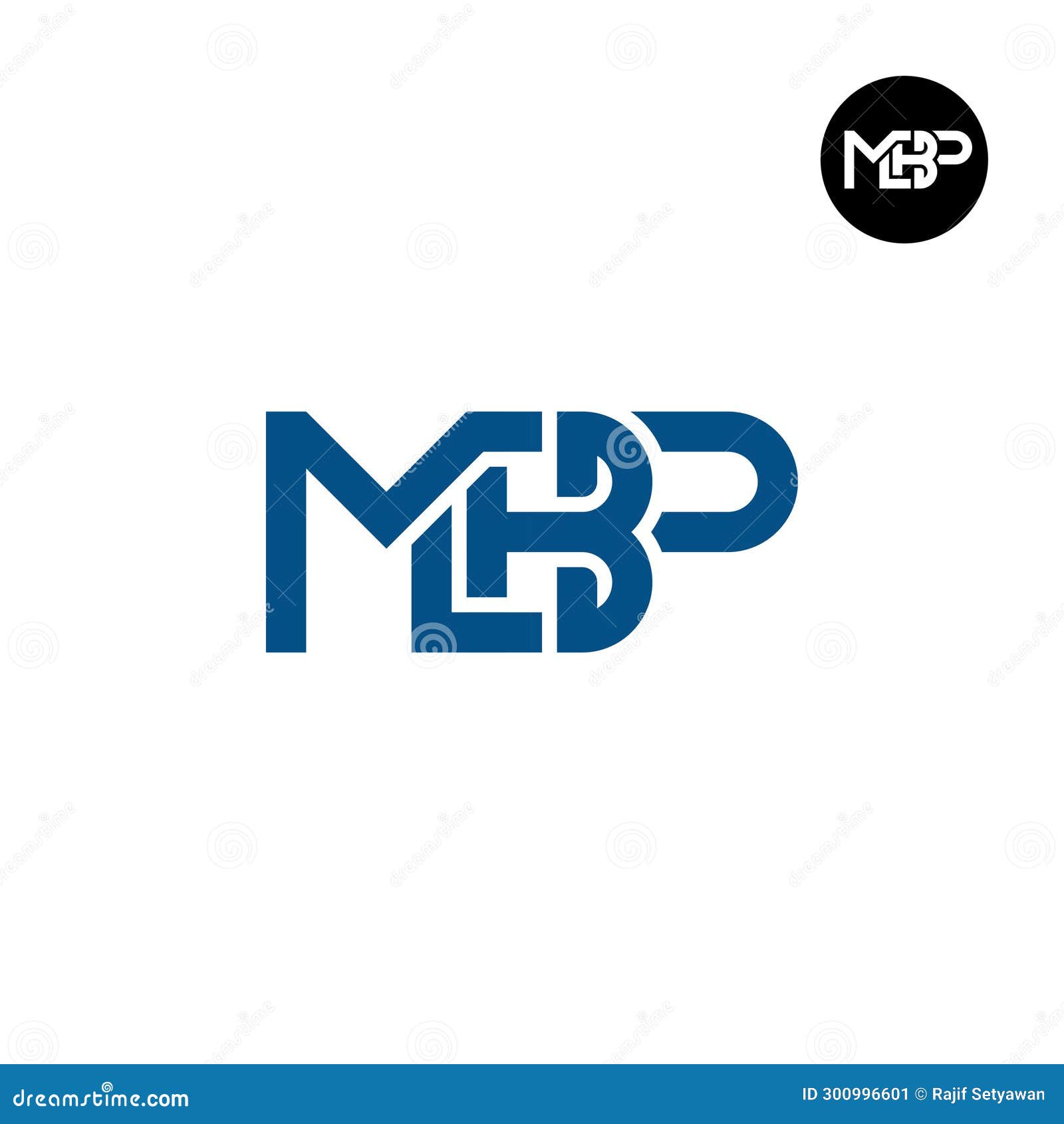 Letter MBP Monogram Logo Design Cartoon Vector | CartoonDealer.com ...