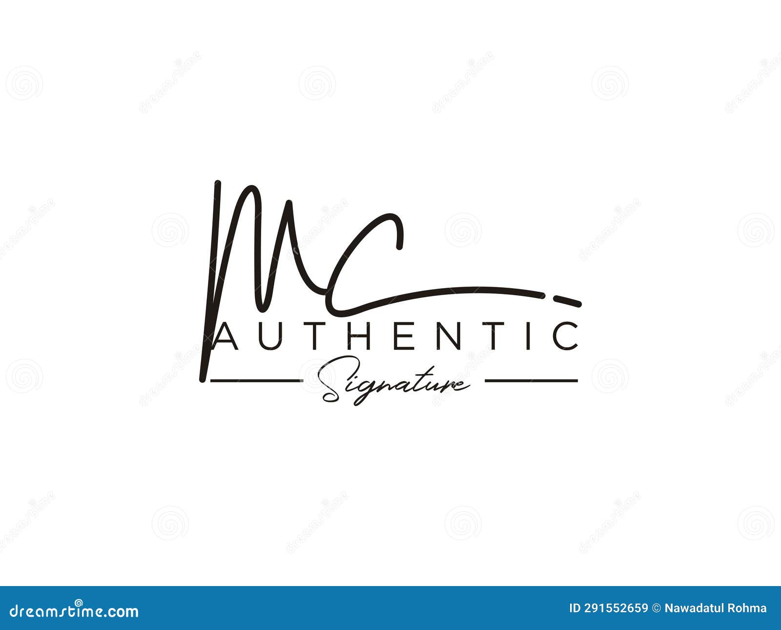 Letter MC Signature Logo Template Vector Stock Vector - Illustration of ...