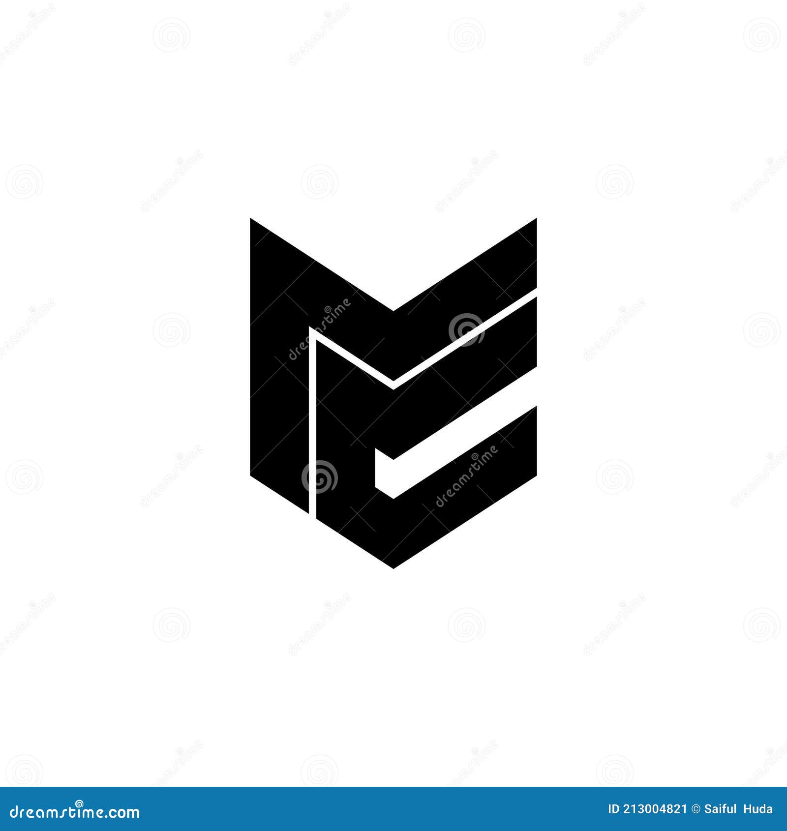 Letter MC Simple Monogram Logo Icon Design. Stock Vector - Illustration ...