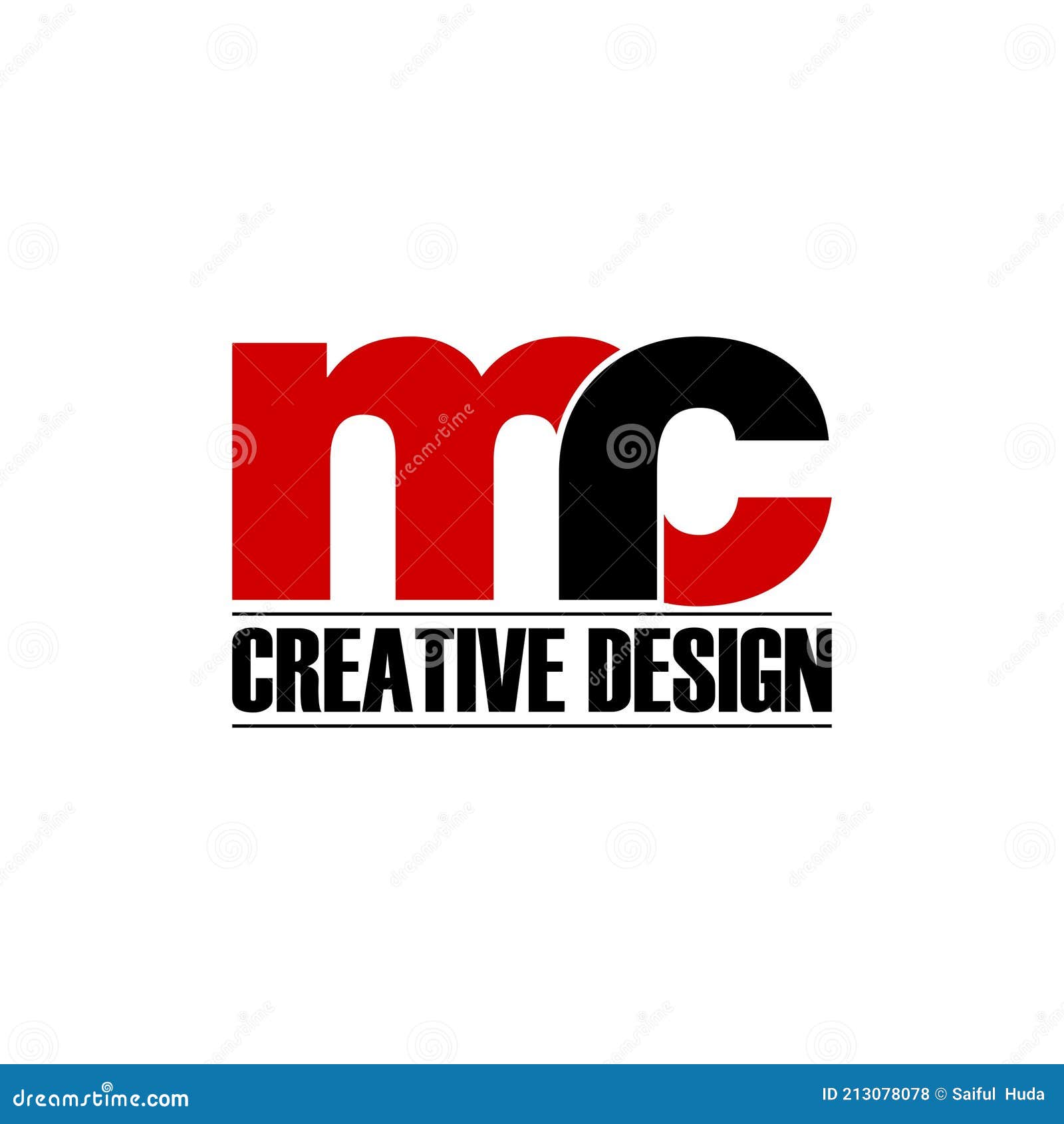 Letter MC Simple Monogram Logo Icon Design. Stock Vector - Illustration ...