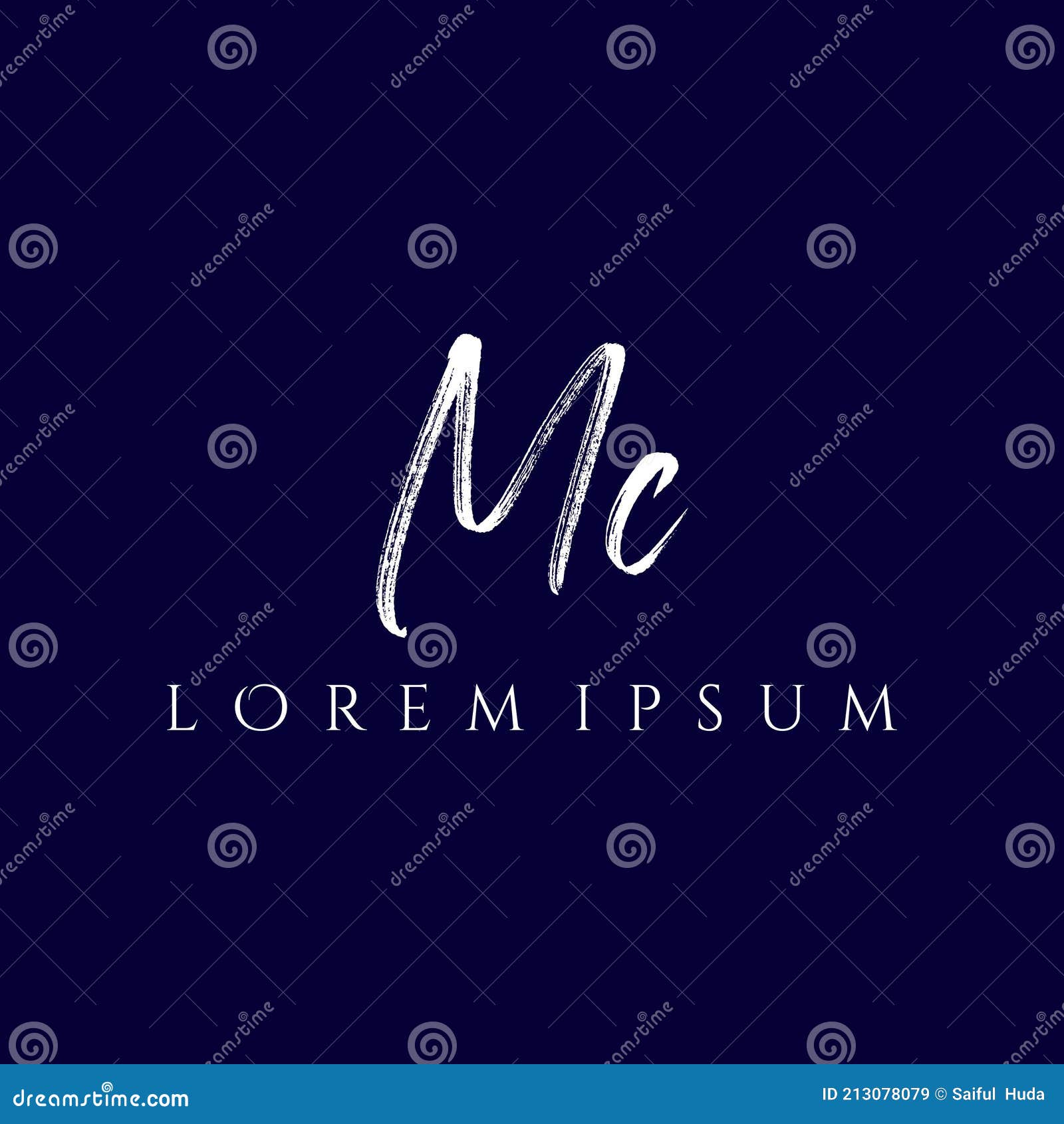 Letter MC Simple Monogram Logo Icon Design. Stock Vector - Illustration ...