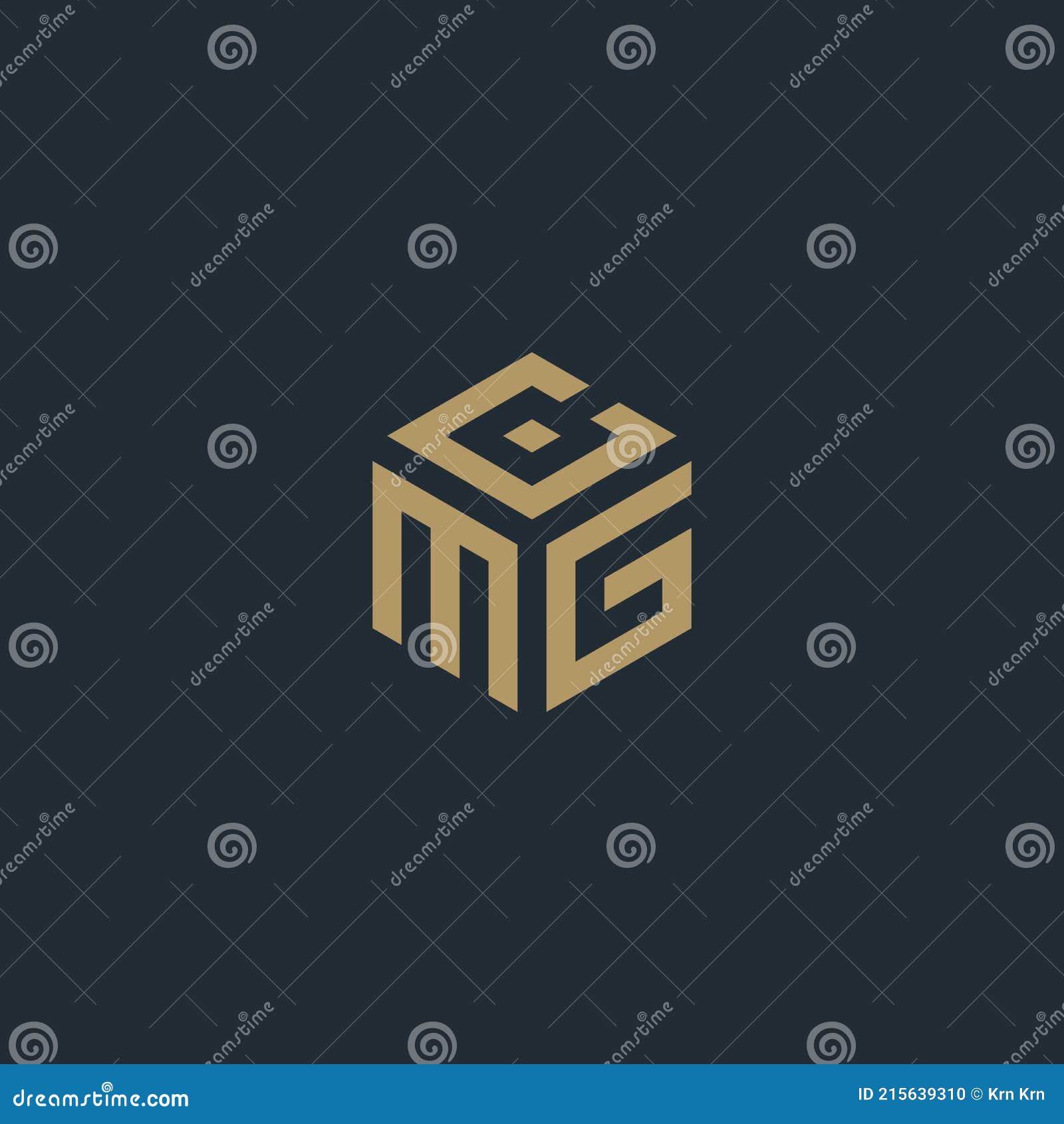 Letter MCG Cube Logo Design Stock Illustration - Illustration of icon ...