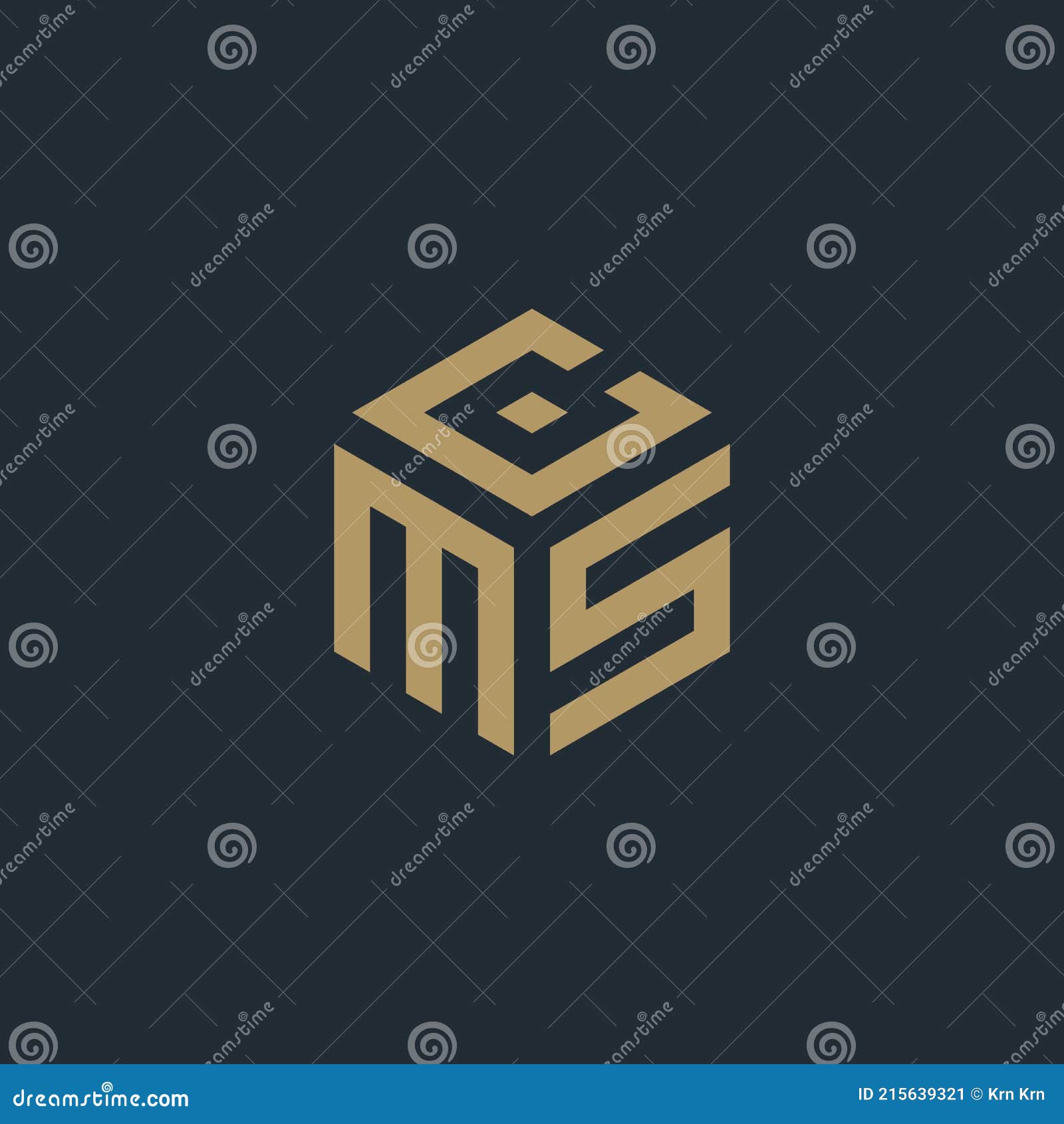 Letter MCS Cube Logo Design Stock Illustration - Illustration of idea ...