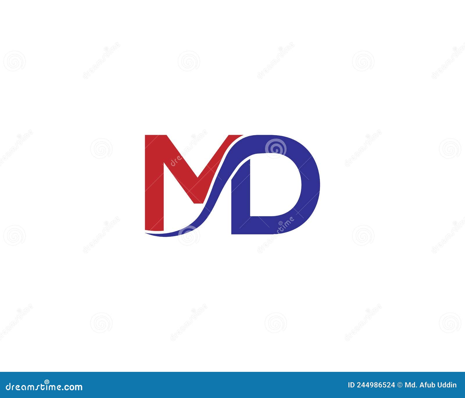 Letter MD Logo Icon Design Icon Vector Stock Vector - Illustration of ...
