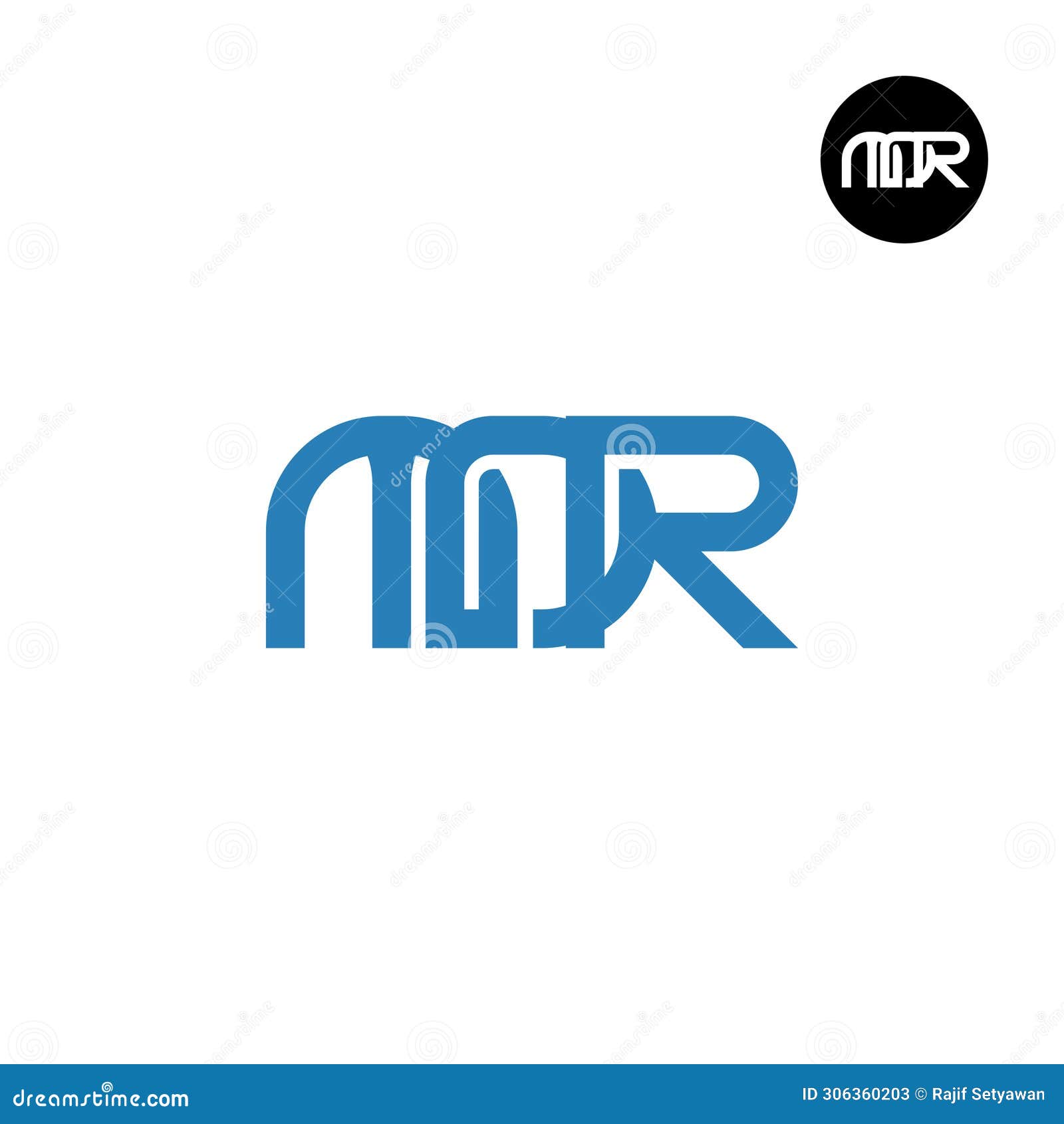 Letter MDR Monogram Logo Design Stock Vector - Illustration of logos ...