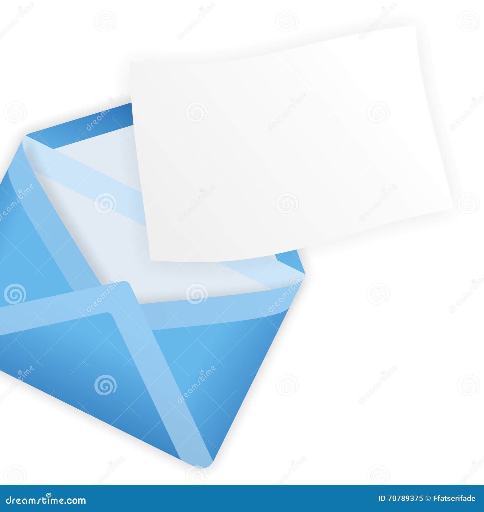 Letter with message stock illustration. Illustration of template - 70789375