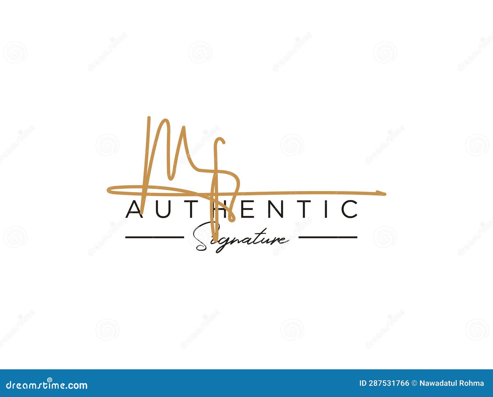 Letter MF Signature Logo Template Vector Stock Vector - Illustration of ...