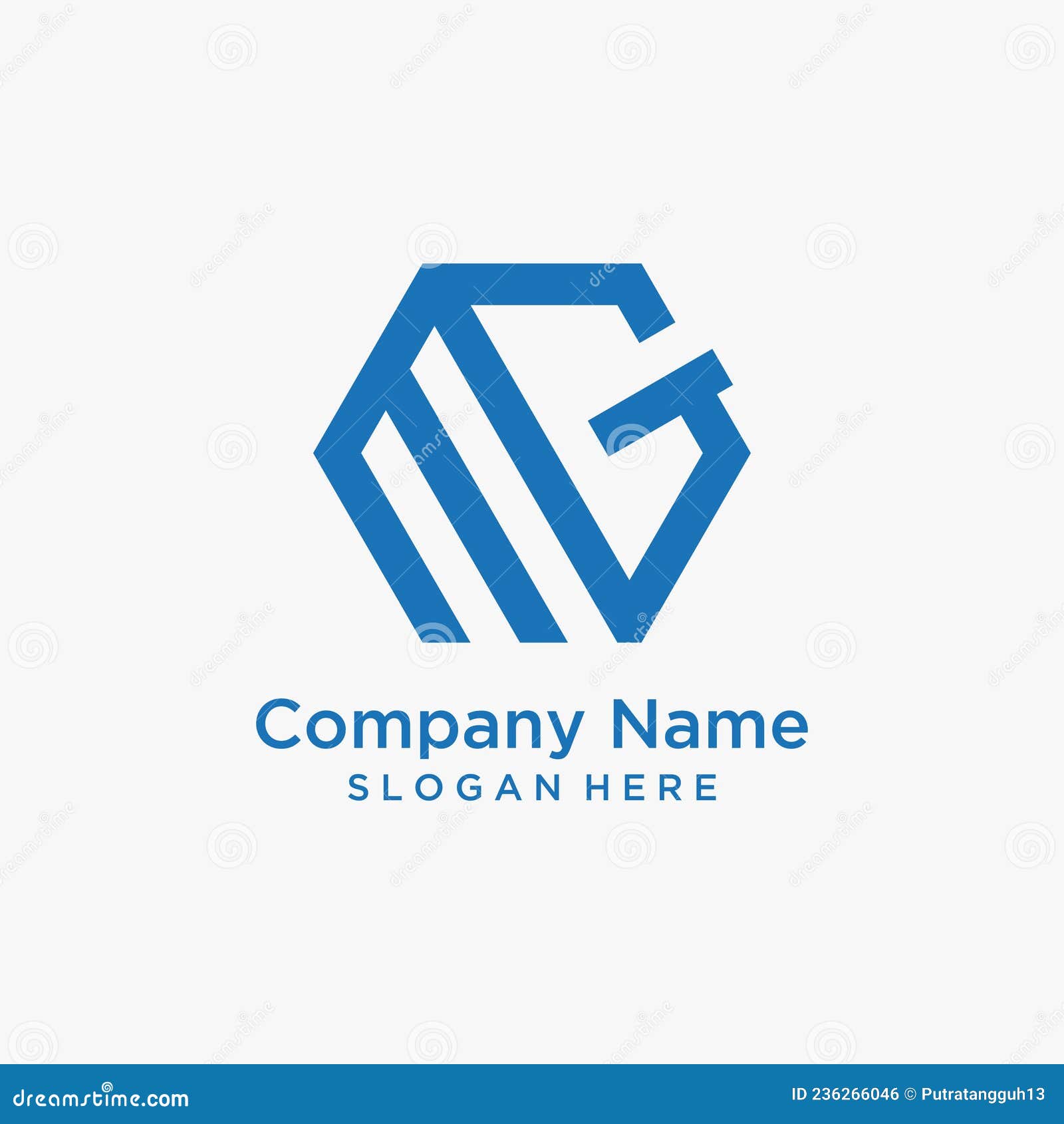 Letter MG logo design stock vector. Illustration of alphabet - 236266046