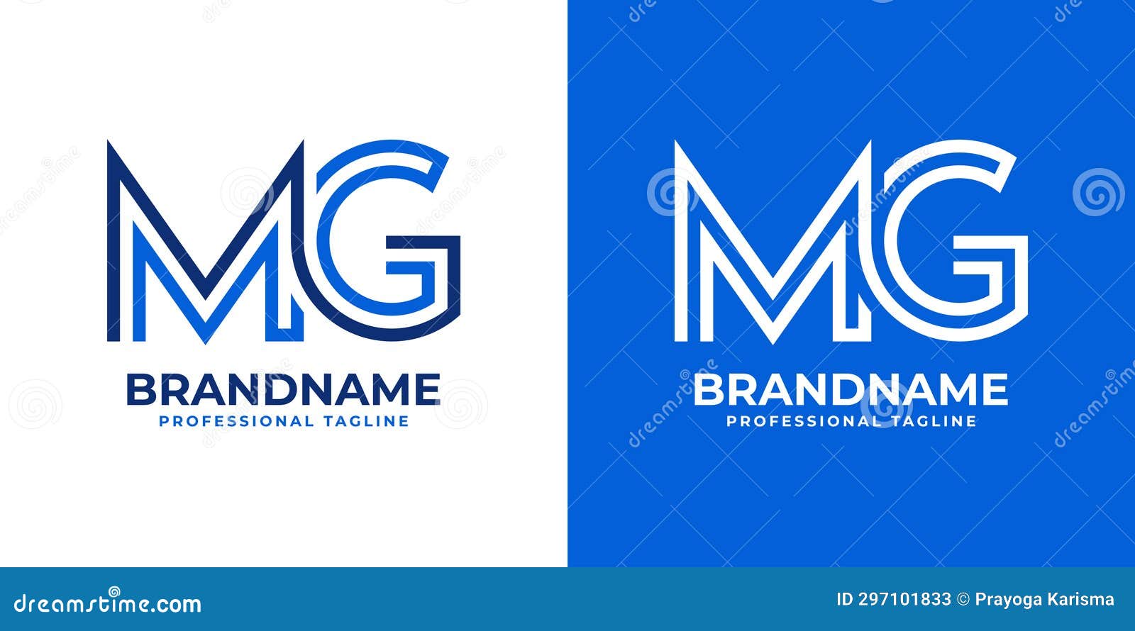 Letter MG Line Monogram Logo, Suitable for Business with MG or GM ...