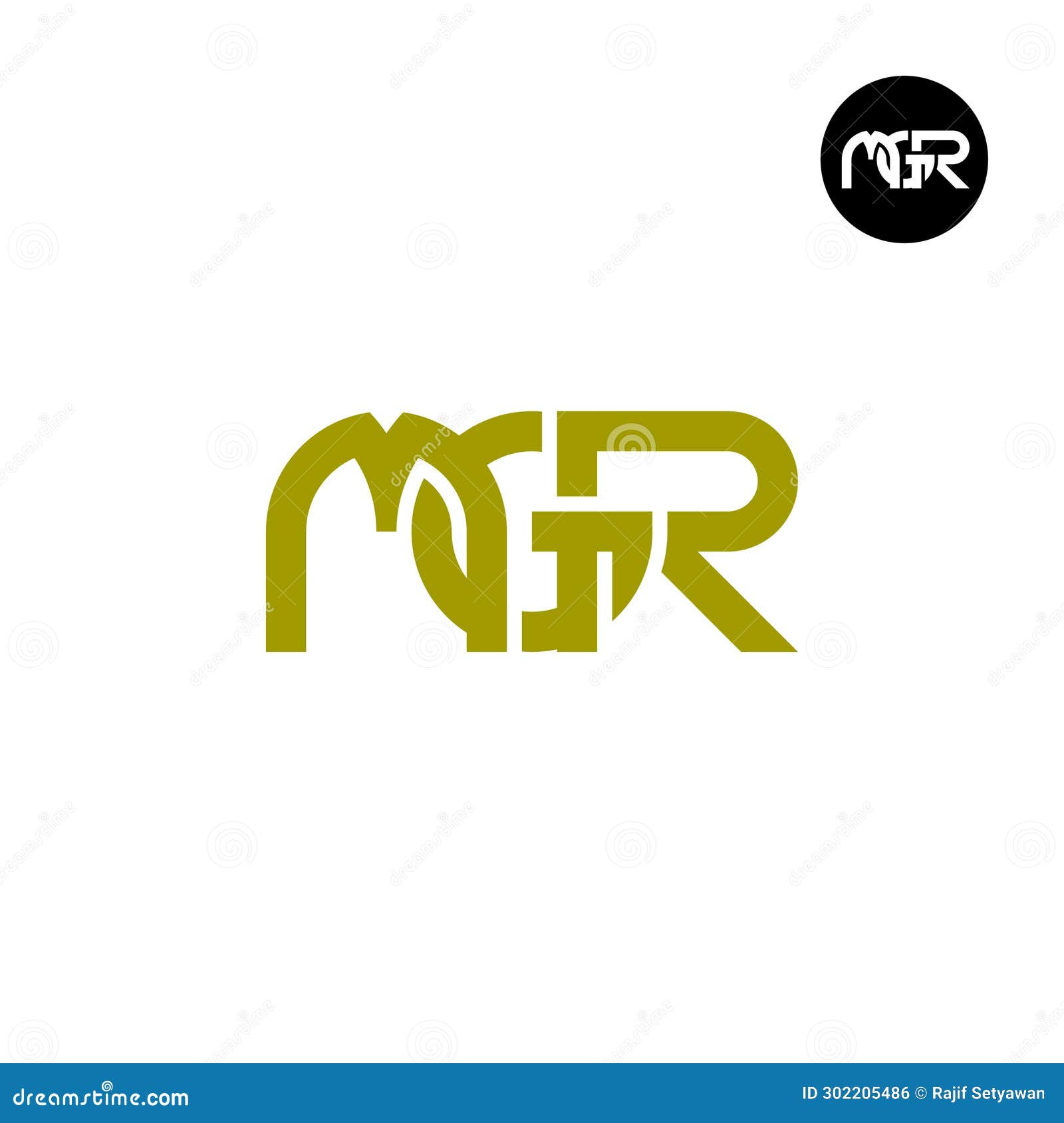 Letter MGR Monogram Logo Design Stock Vector - Illustration of ...